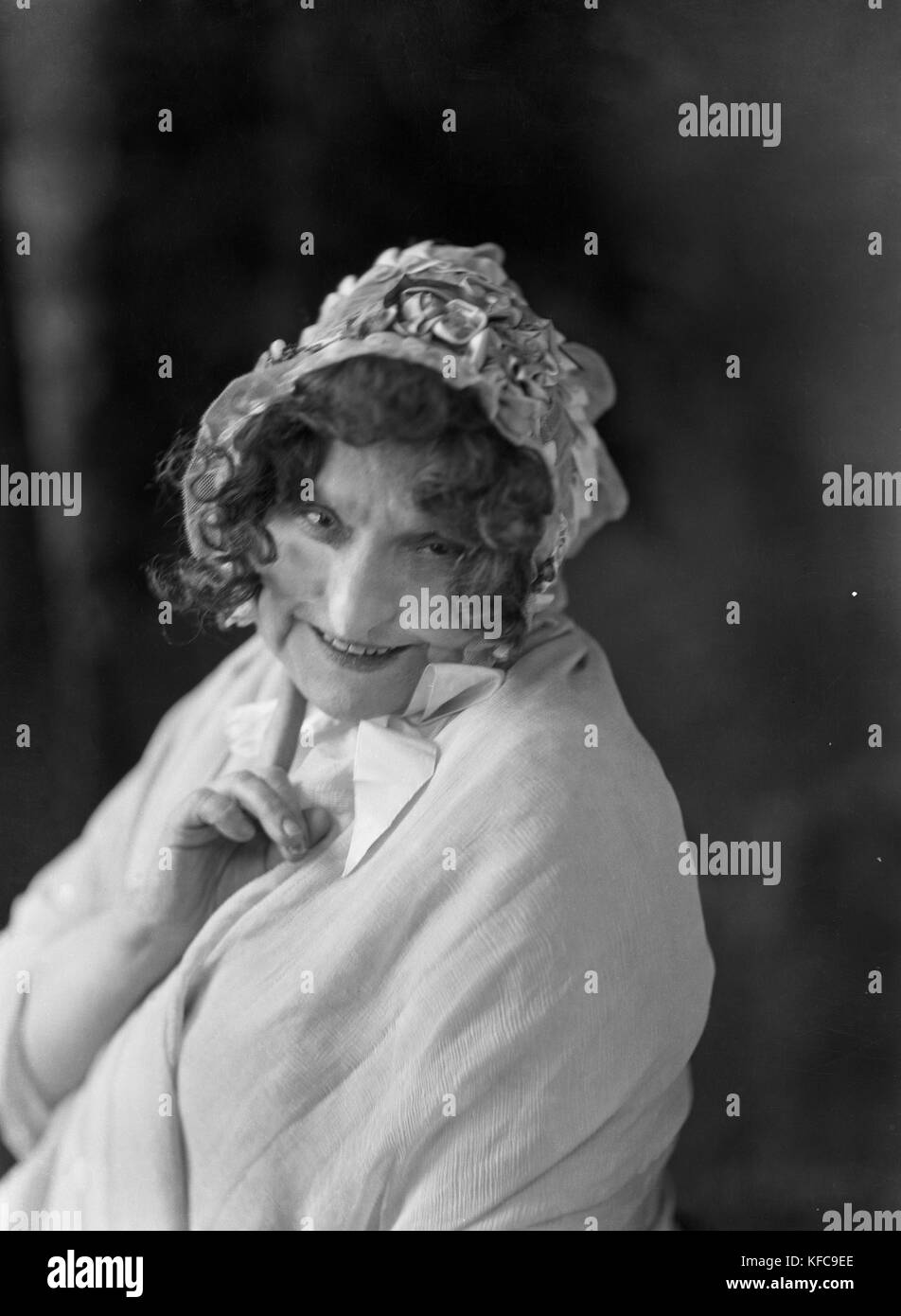 French actress and singer Yvette Guilbert, dressed for her role in the ...