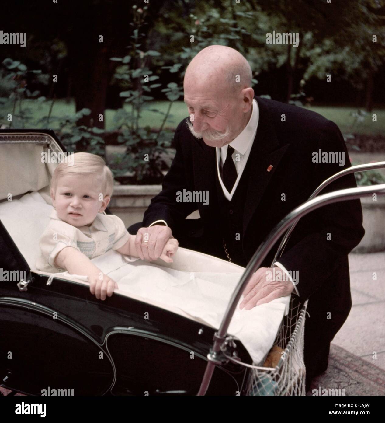 Prince George of Greece and of Denmark and his grandson Prince Charles ...