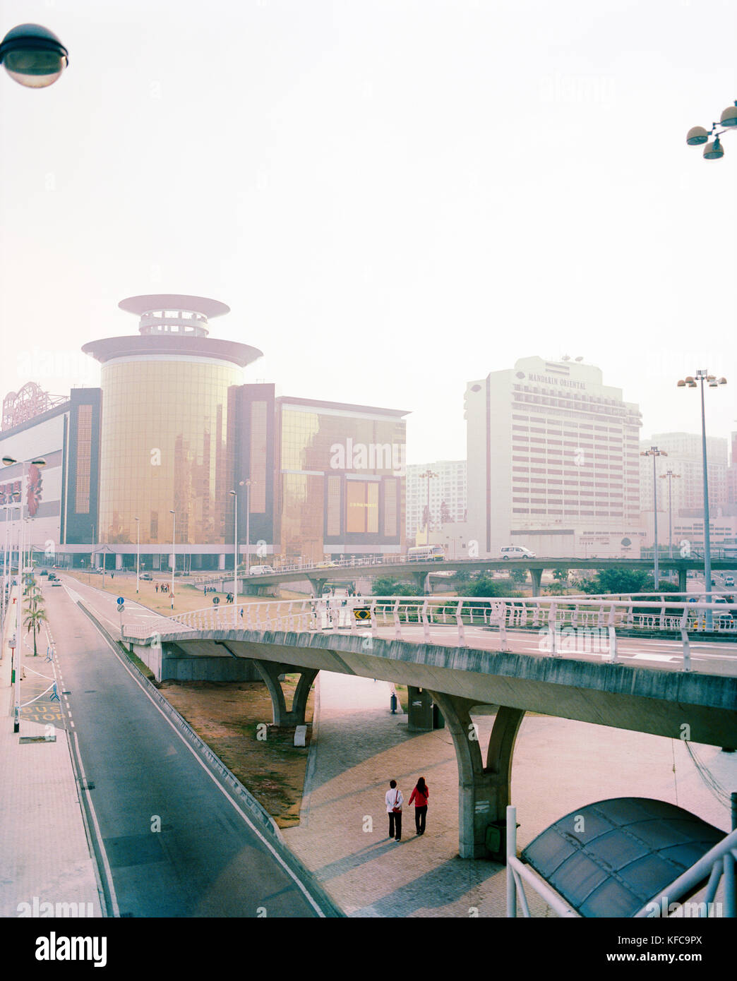 CHINA, Macau, Asia, Elevated road with Sands Macao Hotel, Grand Lapa ...