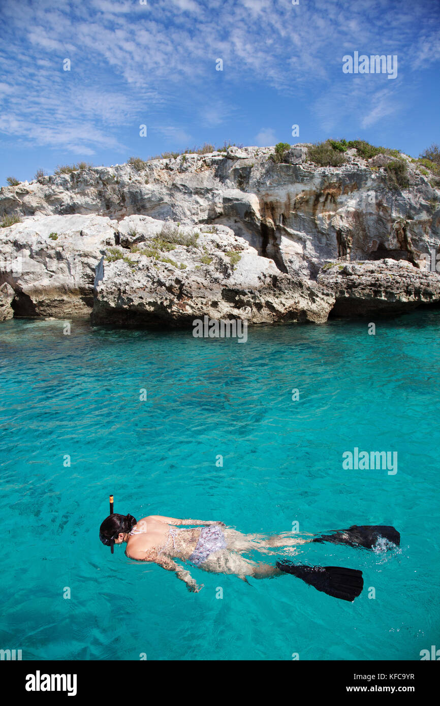 EXUMA, Bahamas. Snorkeling and exploring around and inside the ...