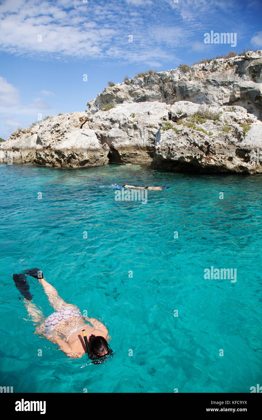EXUMA, Bahamas. Snorkeling and exploring around and inside the ...