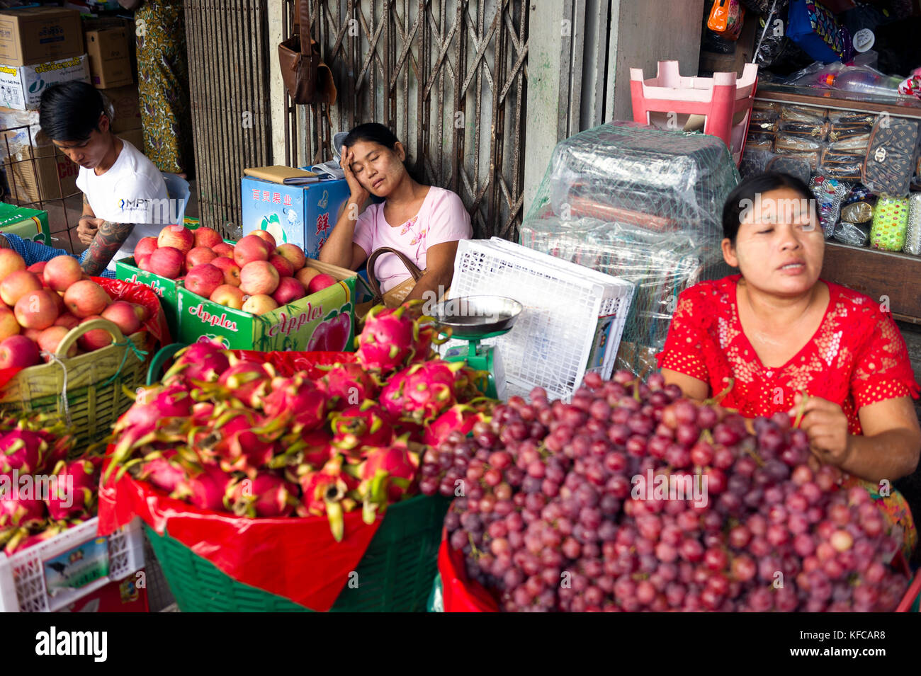 Myanmar. Yangon. Bogyoke Market Aung San, still known by Scott Market ...