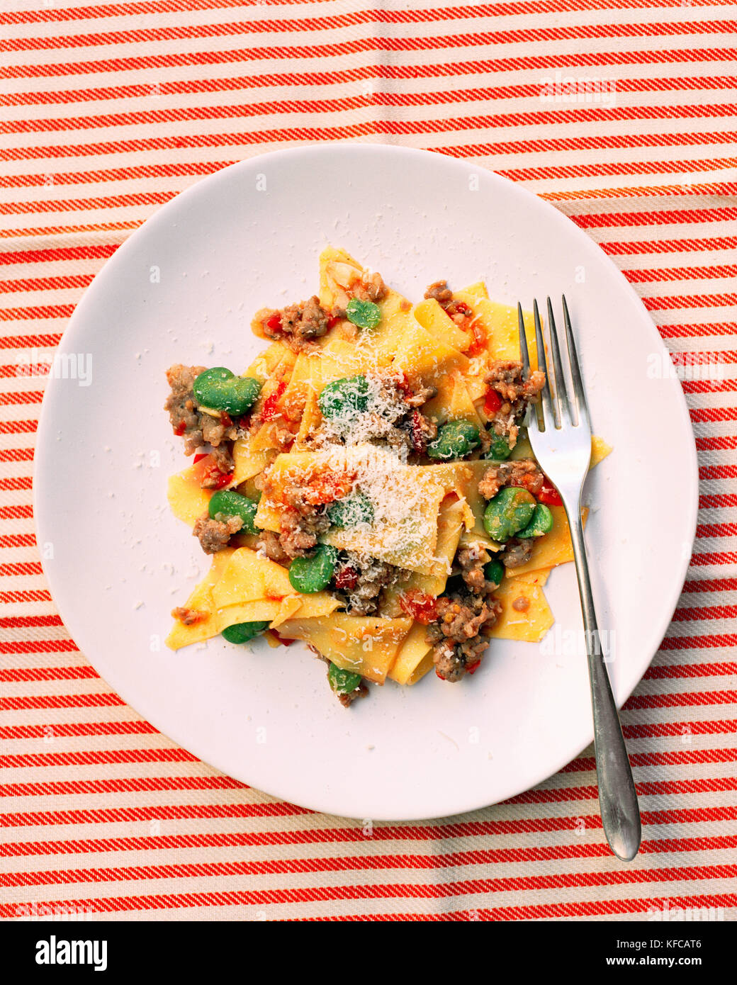 ITALY, Orvieto, Umbria, pasta dish on a plate Stock Photo - Alamy
