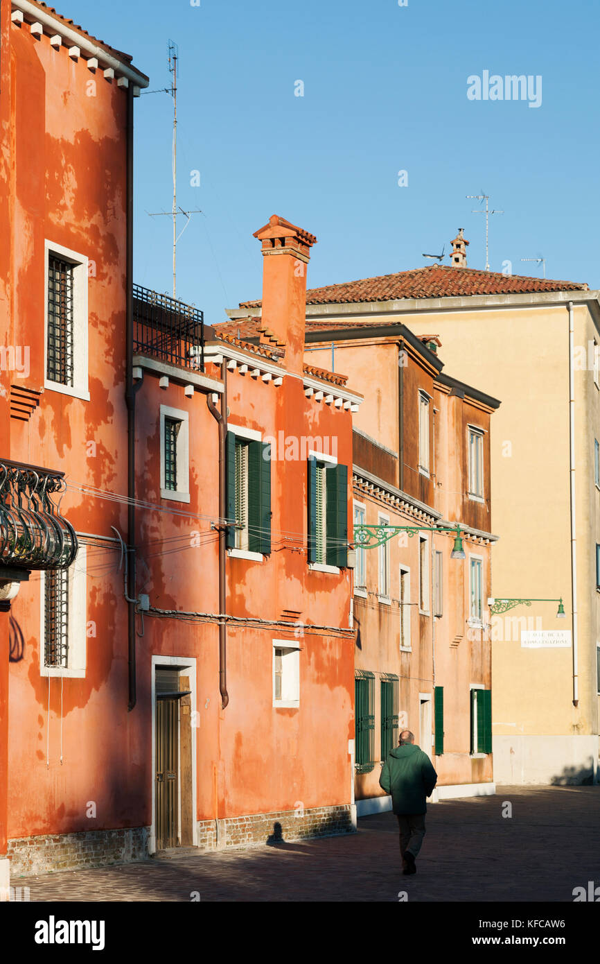 ITALY, Venice. Taking a stroll in the Castello district of Venice ...