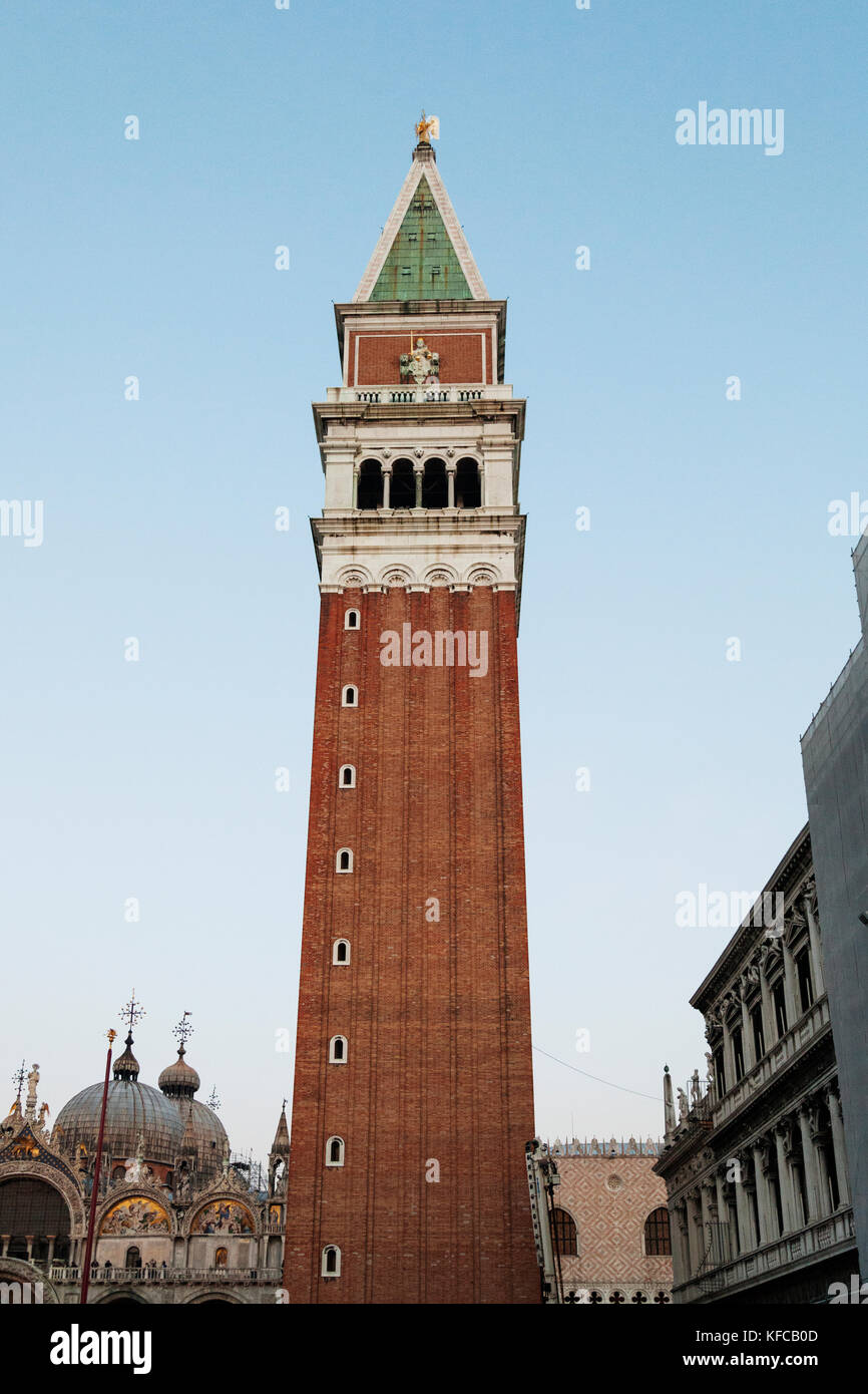 ITALY, Venice. The St. Mark's Campanile, bell tower on St. Mark's ...