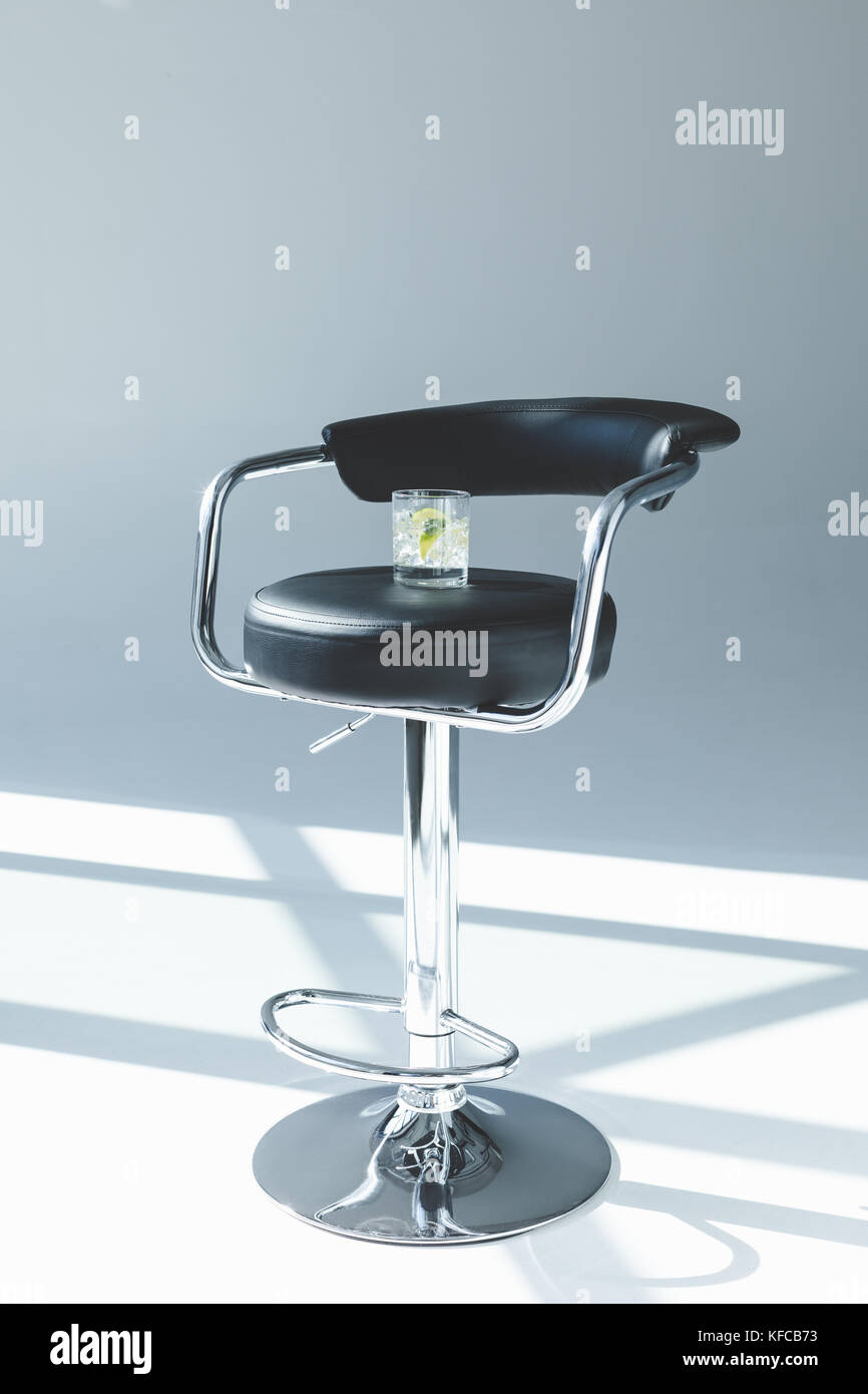 cocktail on bar stool Stock Photo - Alamy