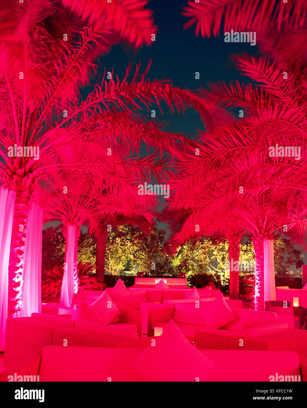 United Arab Emirates, Dubai, Shangri-La Hotel, a club on the rooftop of ...