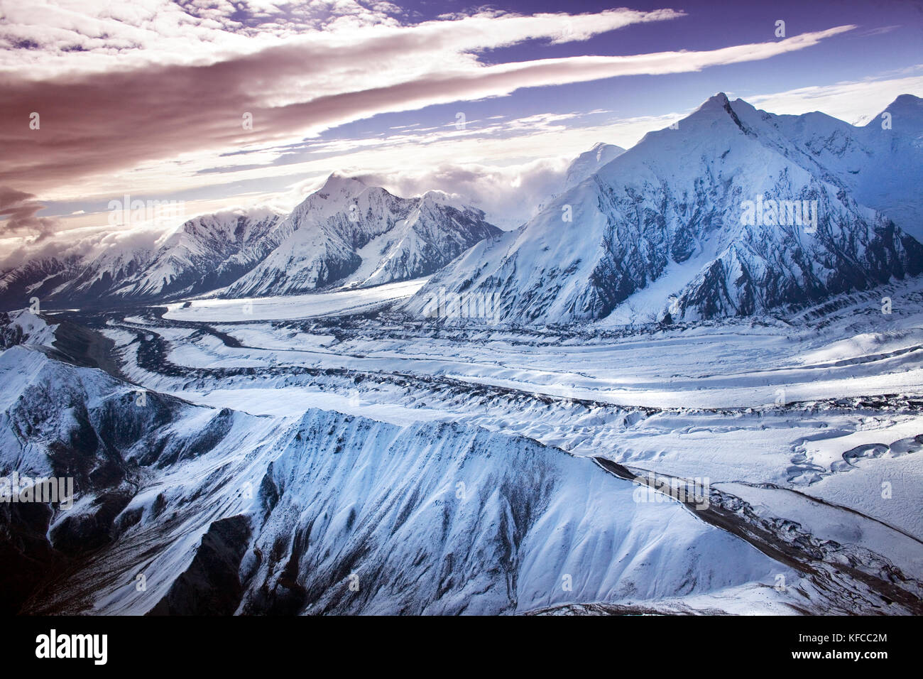 USA, Alaska, view of the Denali Range, Denali National Park Stock Photo ...