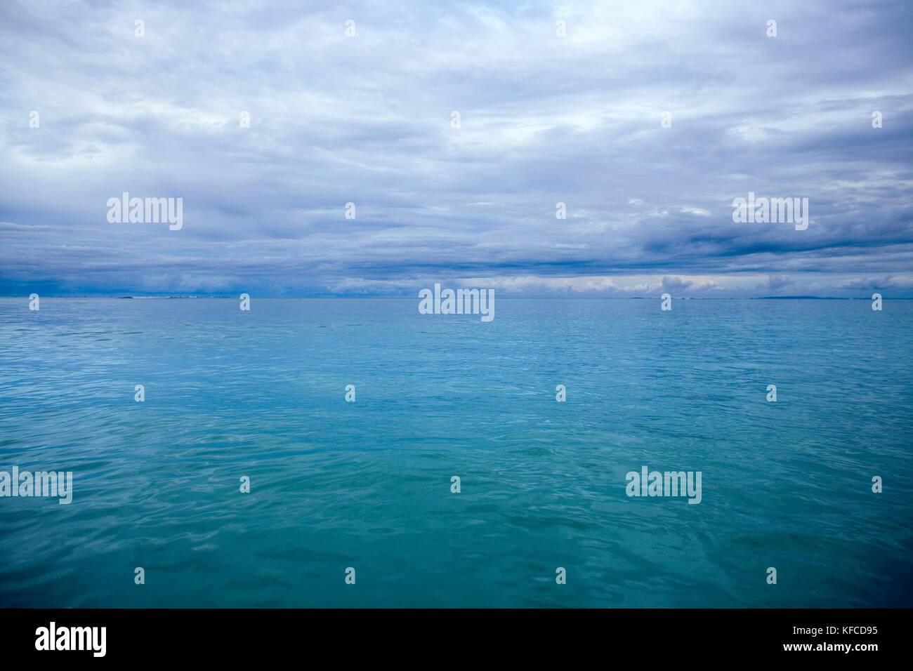 INDONESIA, Mentawai Islands, Kandui Resort, Indian Ocean at dusk Stock ...