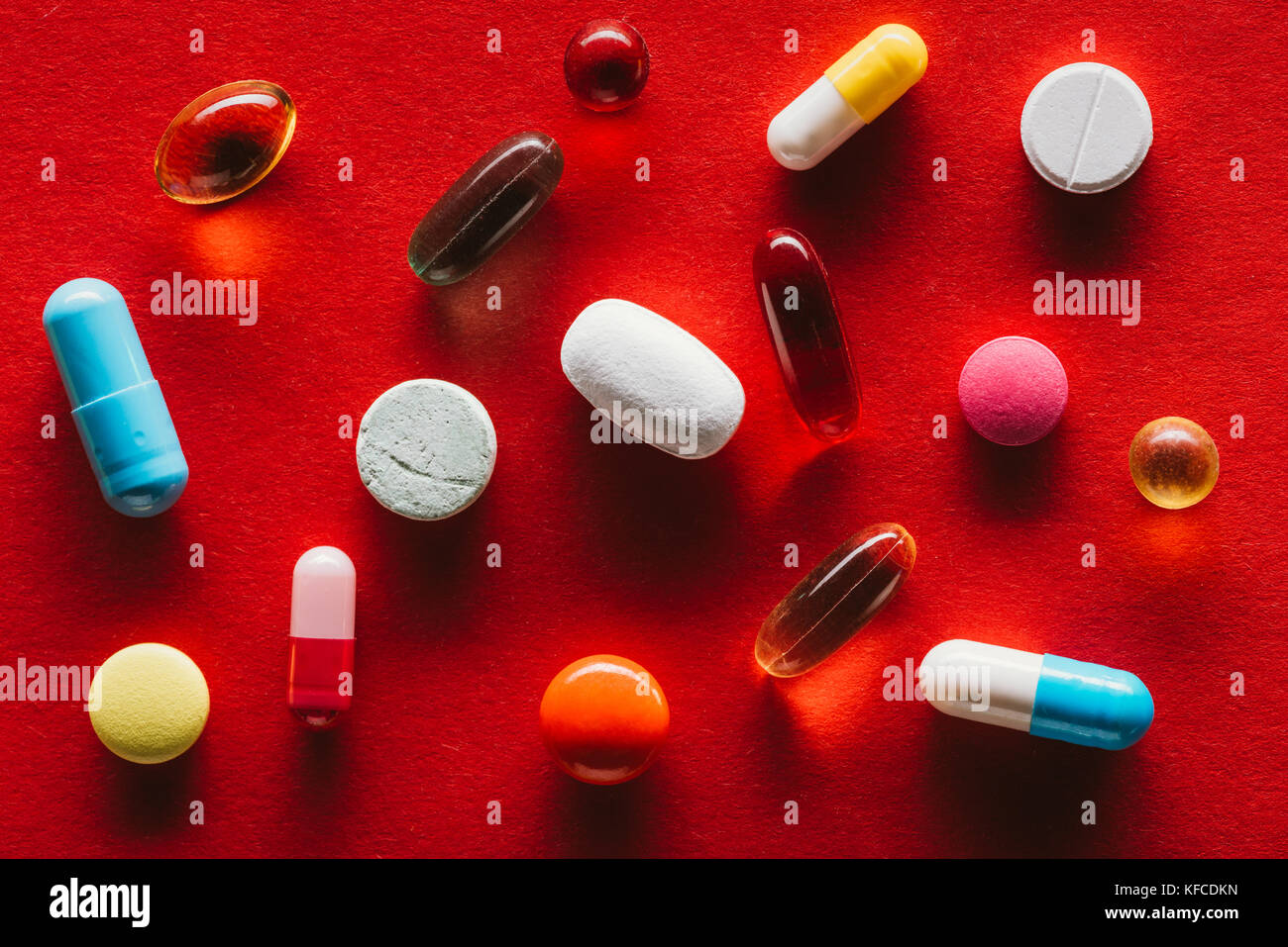colorful capsules and tablets Stock Photo - Alamy