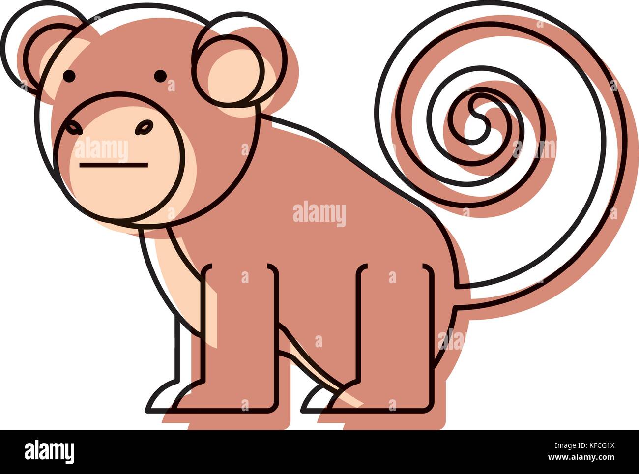 cartoon monkey icon Stock Vector Image & Art - Alamy