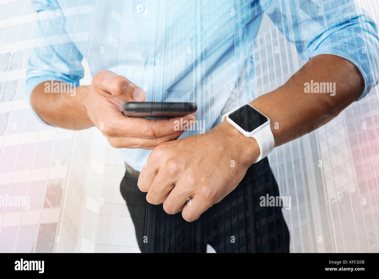 Close up of modern smartwatch Stock Photo - Alamy