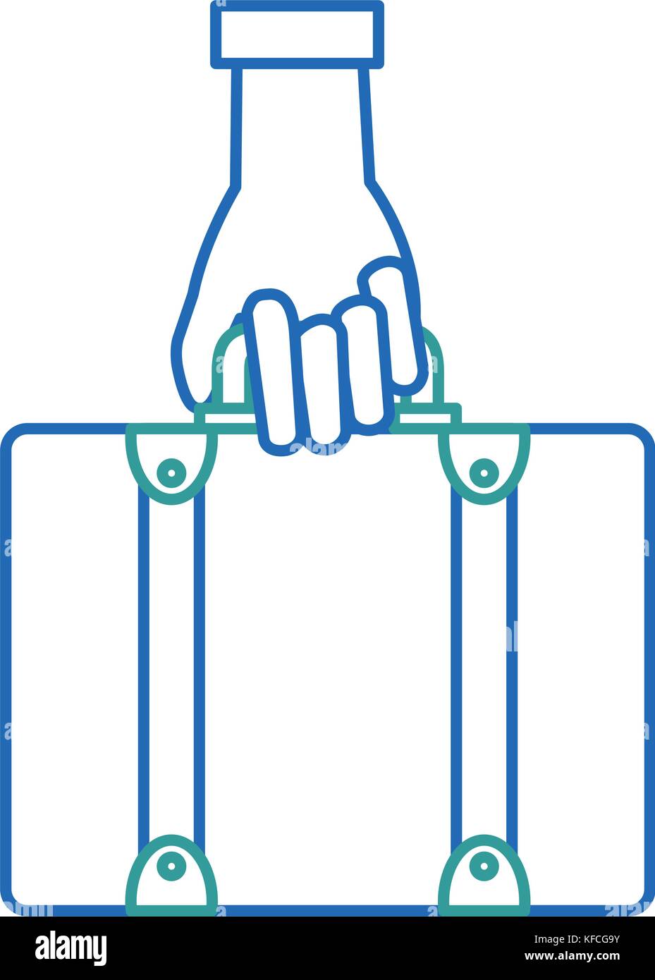 Trolley hand travel Stock Vector Images - Alamy