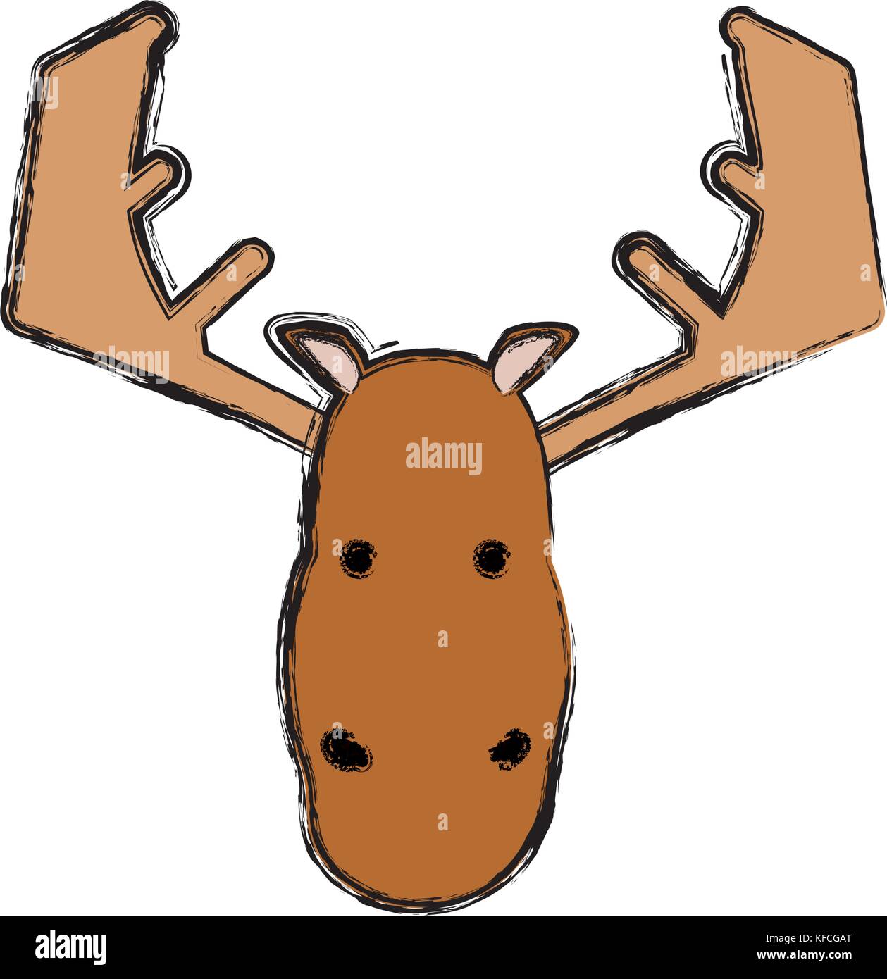 cartoon moose icon Stock Vector Image & Art - Alamy