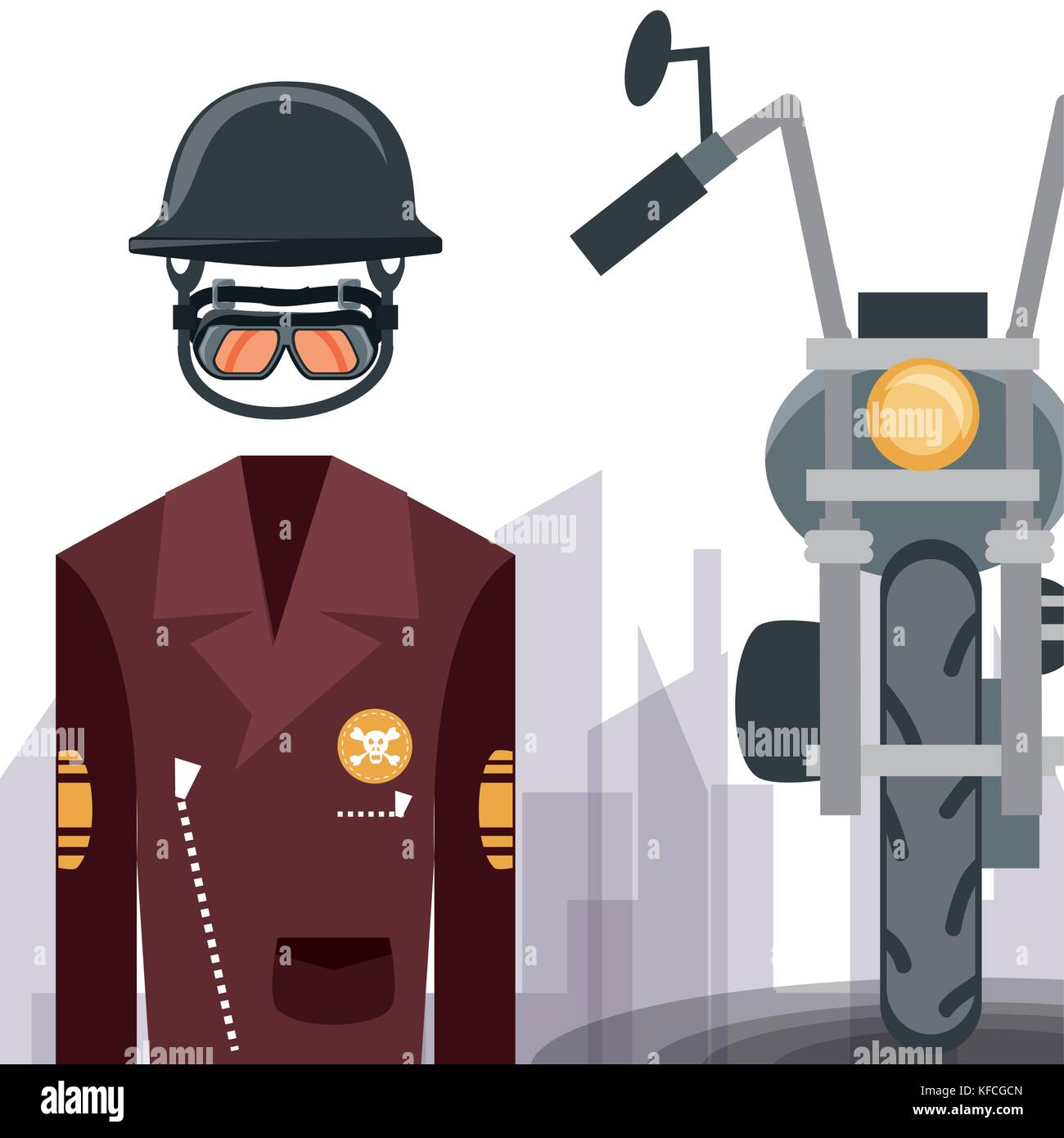 Motorcycle vest Stock Vector Images - Alamy