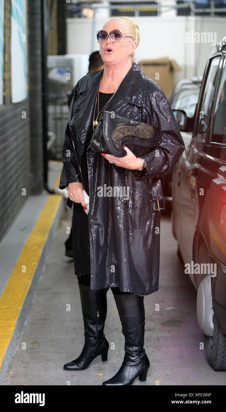 Kim Woodburn outside ITV Studios Featuring: Kim Woodburn Where: London ...