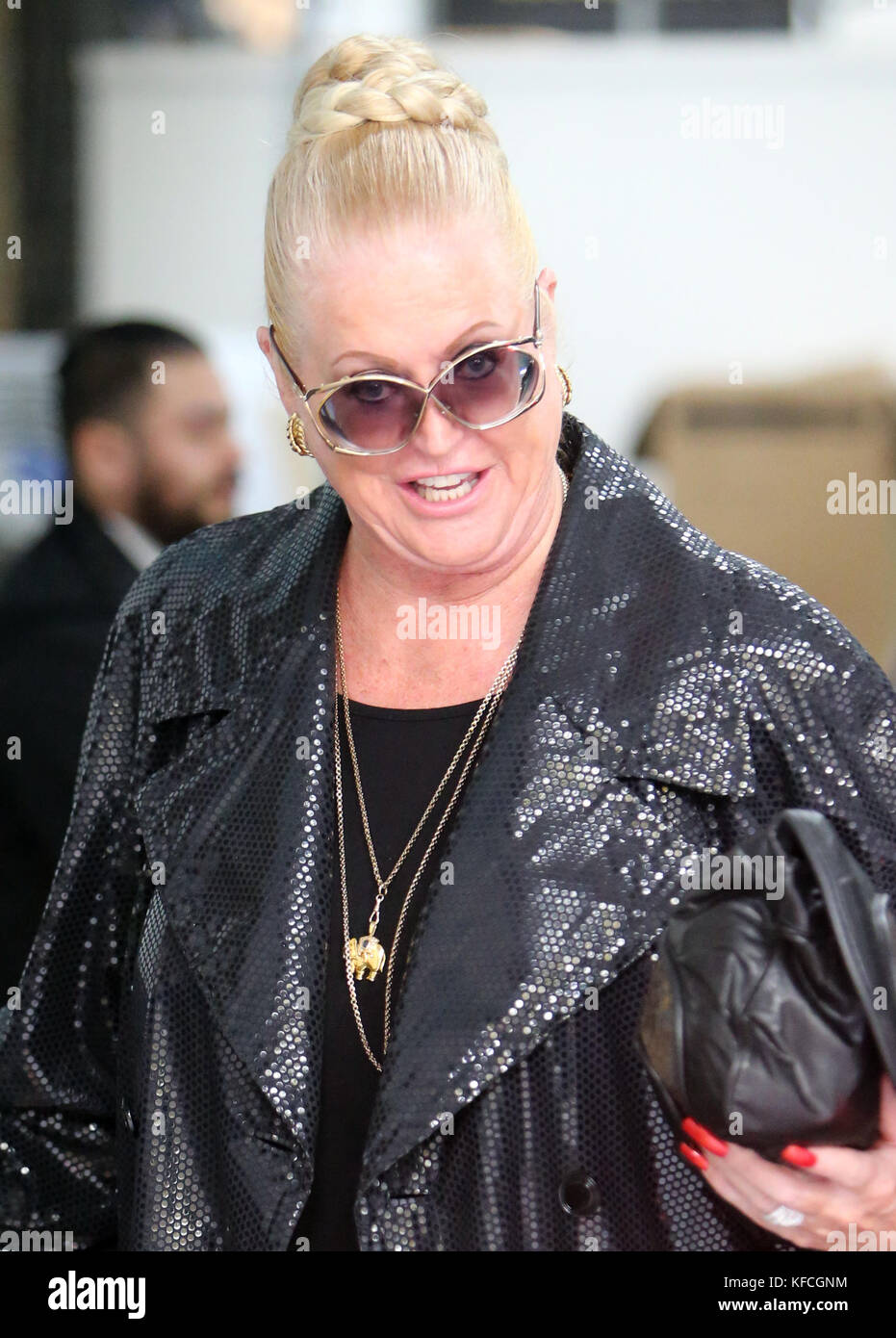 Kim Woodburn outside ITV Studios Featuring: Kim Woodburn Where: London ...