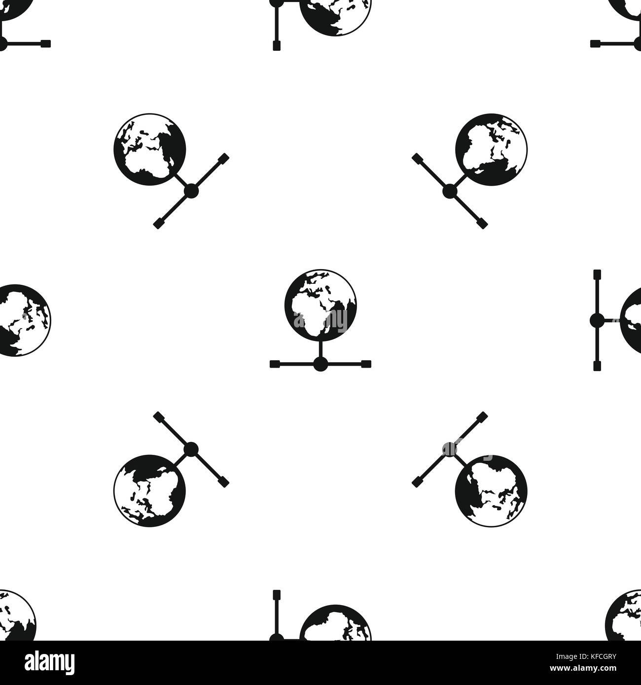 Globe pattern seamless black Stock Vector Image & Art - Alamy