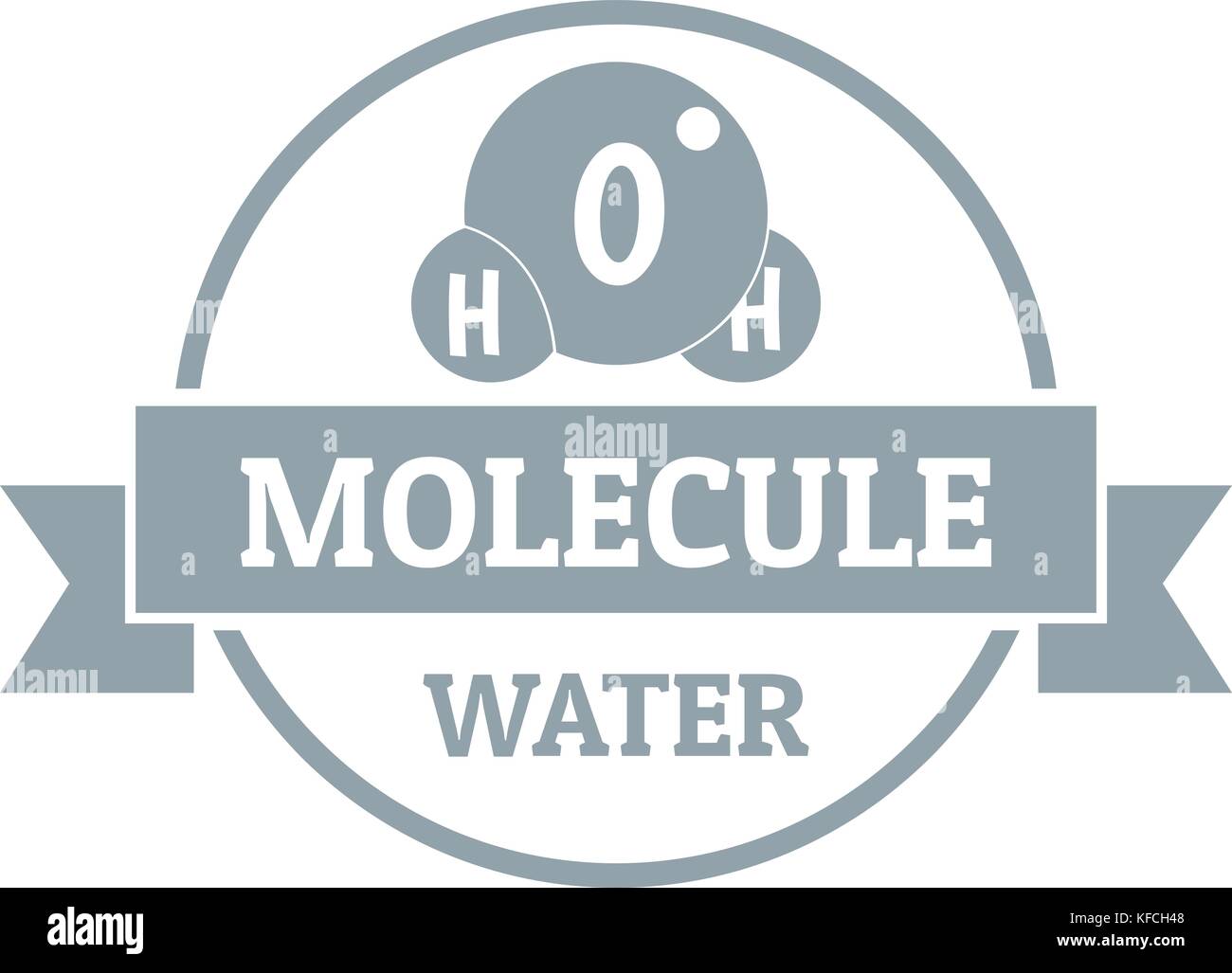 Molecule water logo, simple gray style Stock Vector Image & Art - Alamy