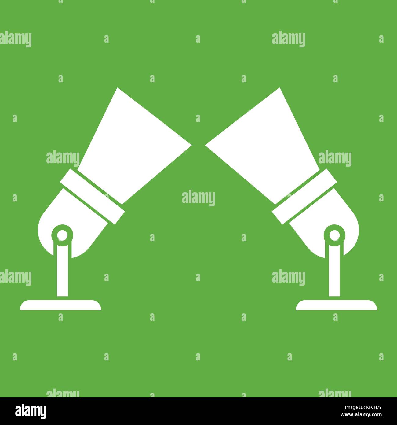 Floodlights icon green Stock Vector Image & Art - Alamy