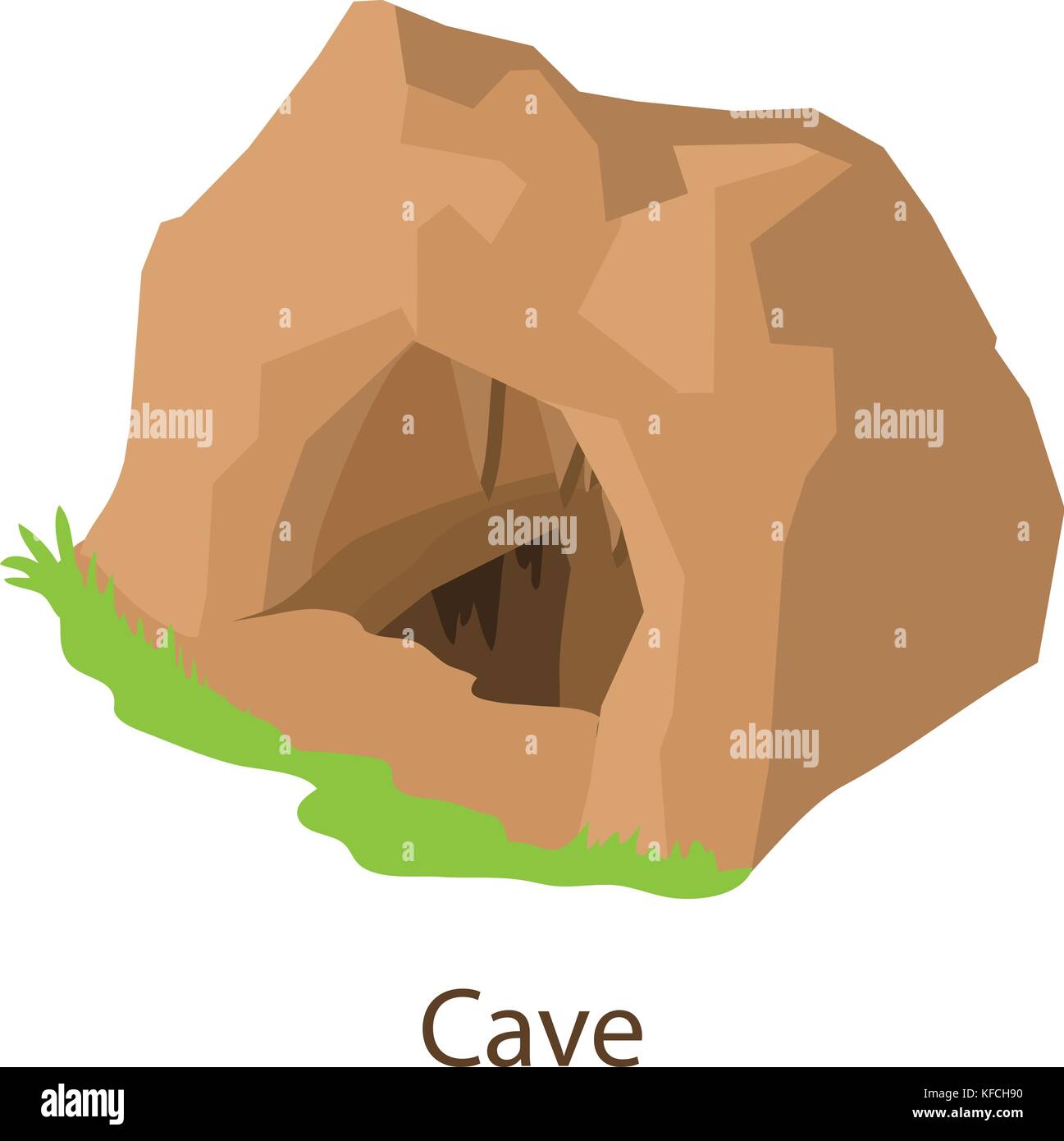 Deep cave icon, isometric style Stock Vector Image & Art - Alamy