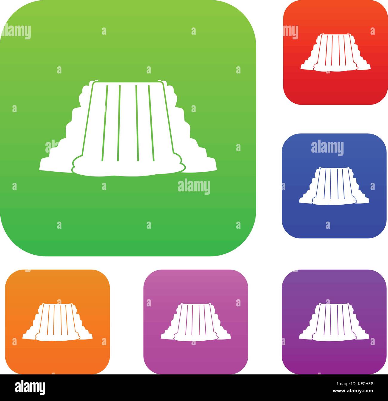 Niagara Falls set color collection Stock Vector Image & Art - Alamy