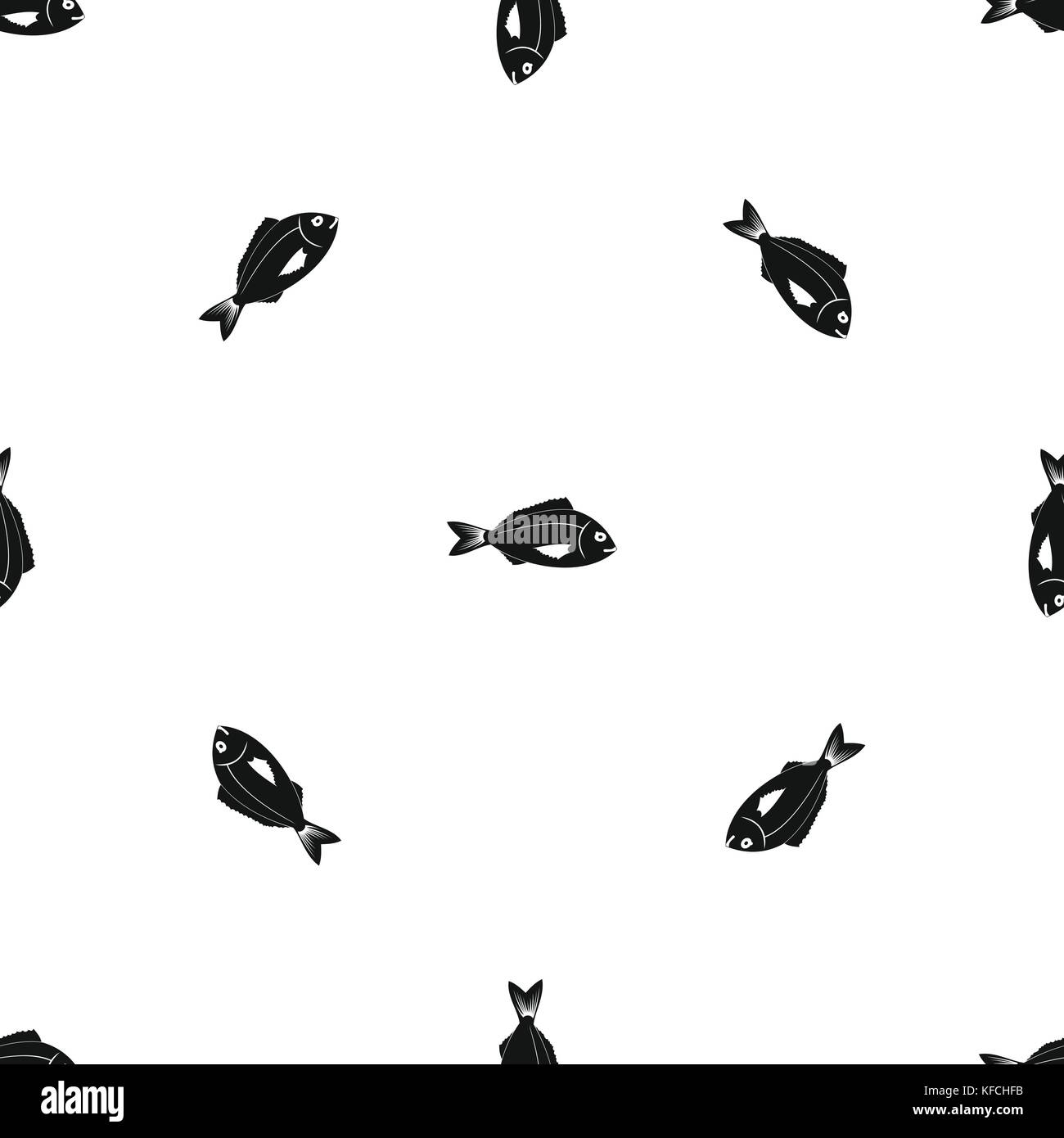 Fish pattern seamless black Stock Vector Image & Art - Alamy