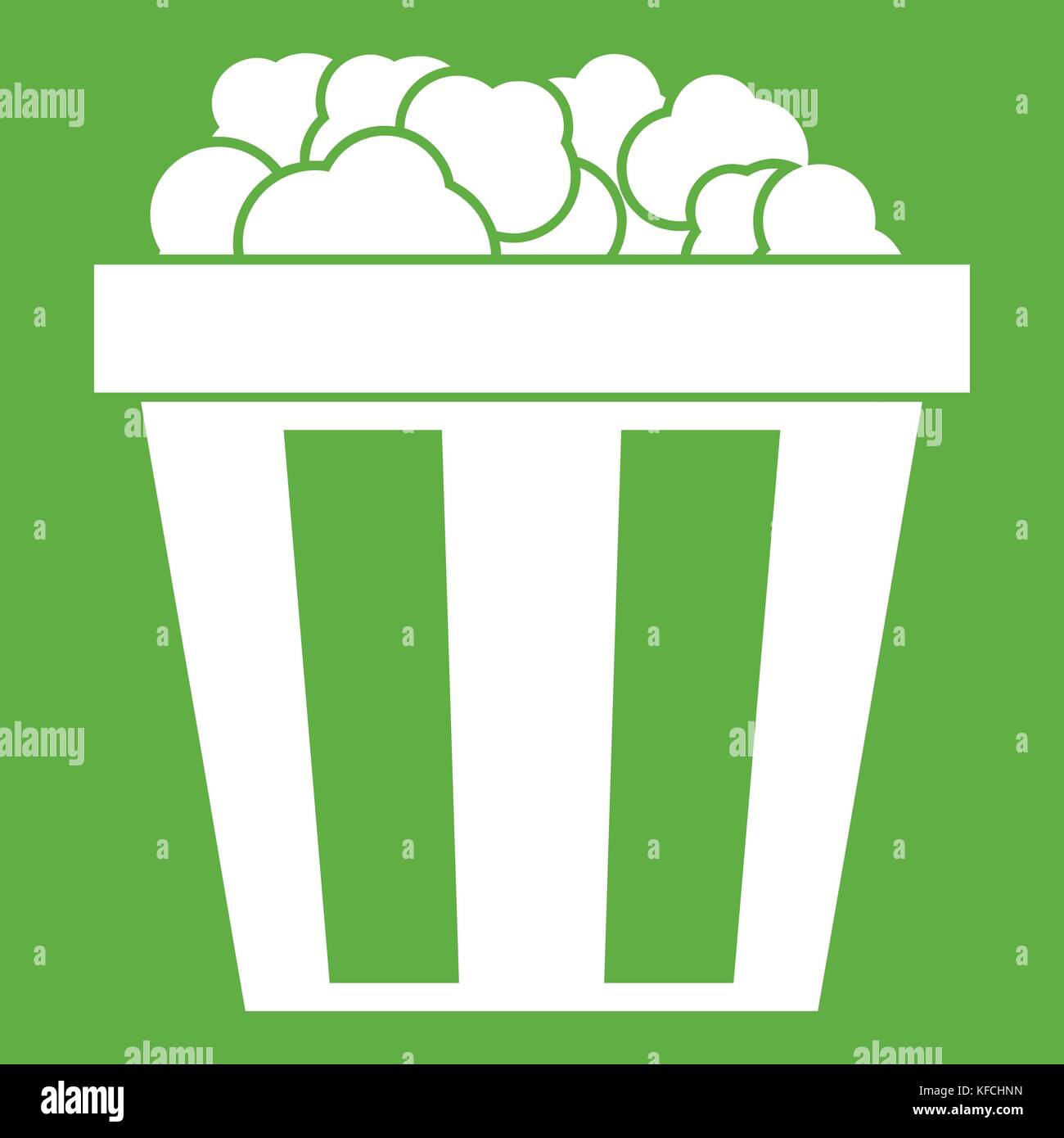 Green white popcorn bucket hi-res stock photography and images - Alamy