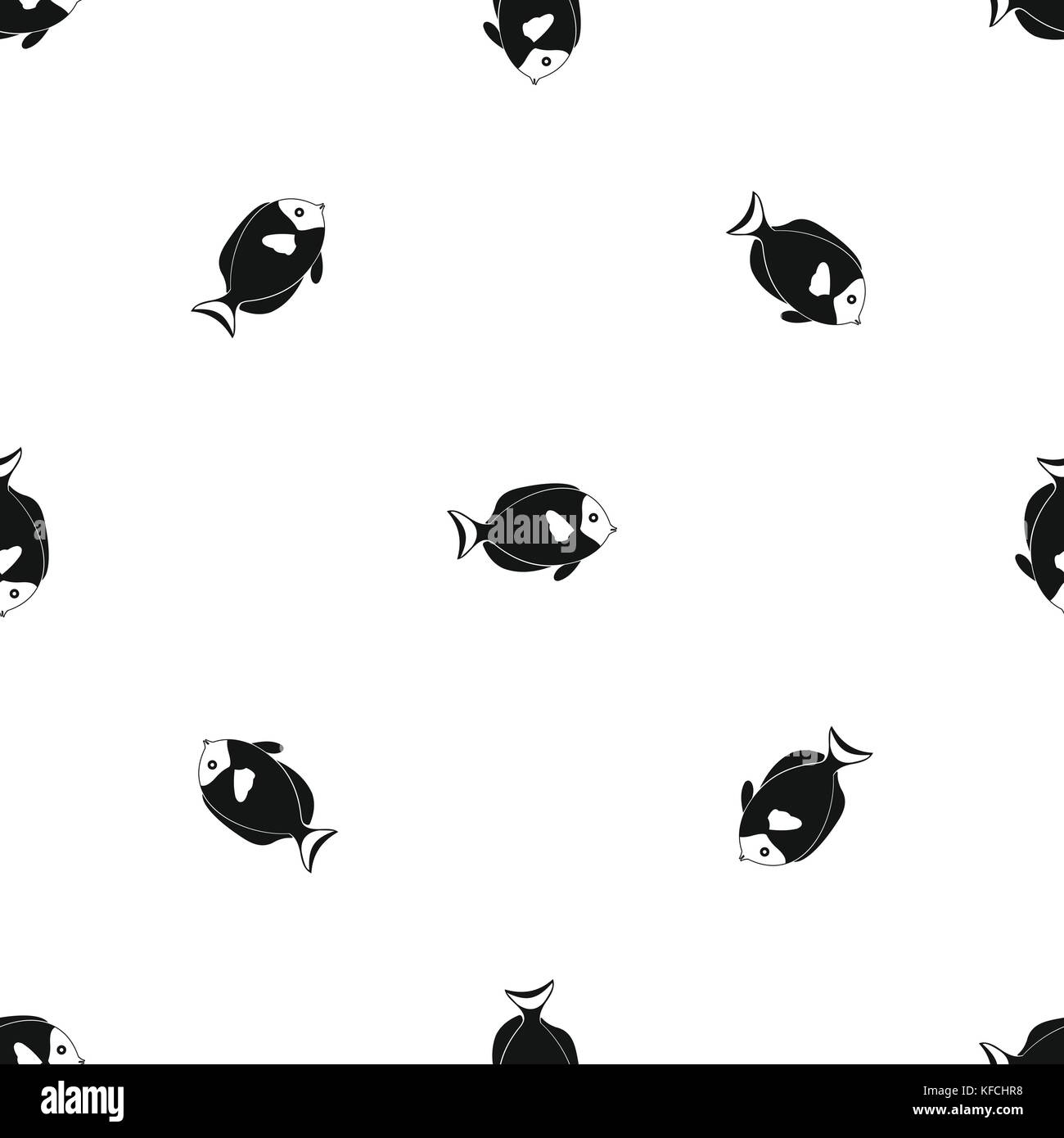 Fish pattern seamless black Stock Vector Image & Art - Alamy