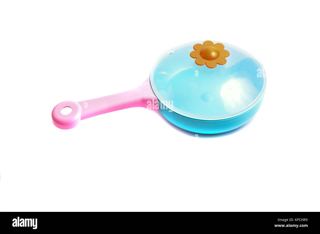 Frying Pan Toy purple color Stock Photo - Alamy