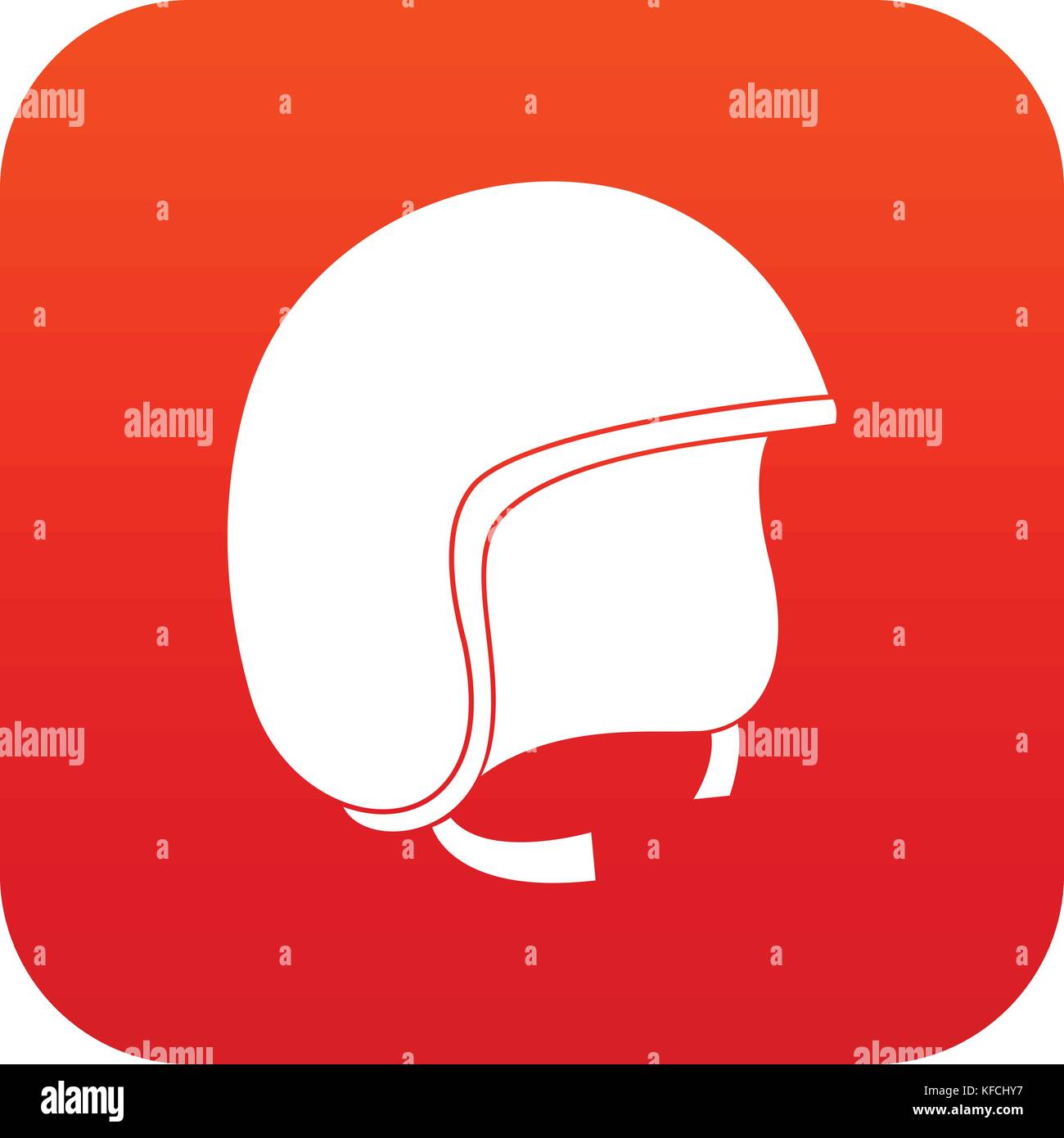 Safety helmet icon digital red Stock Vector Image & Art - Alamy
