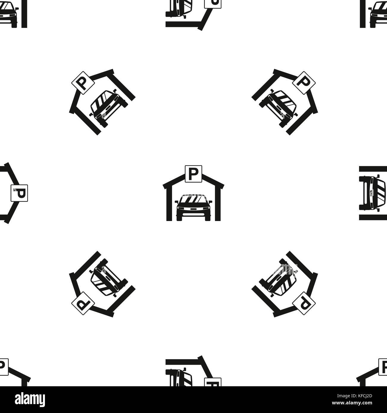 Car parking pattern seamless black Stock Vector Image & Art - Alamy