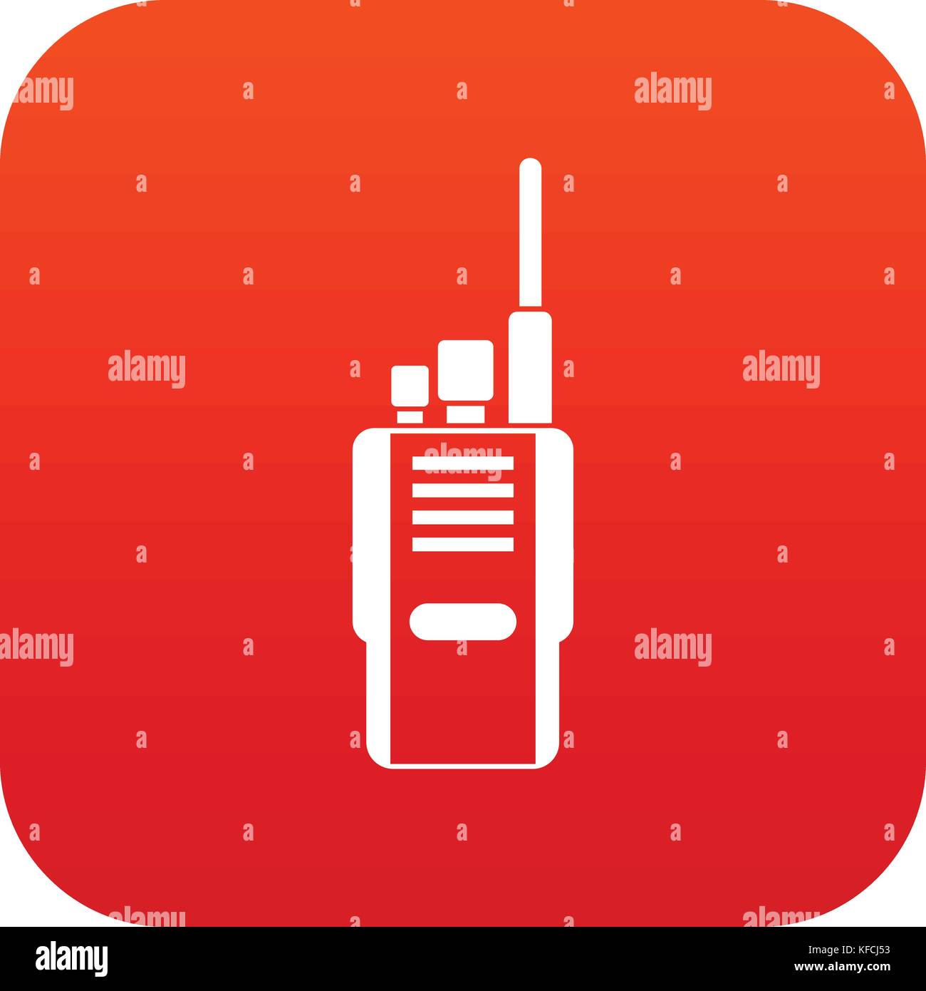 Radio icon digital red Stock Vector Image & Art - Alamy