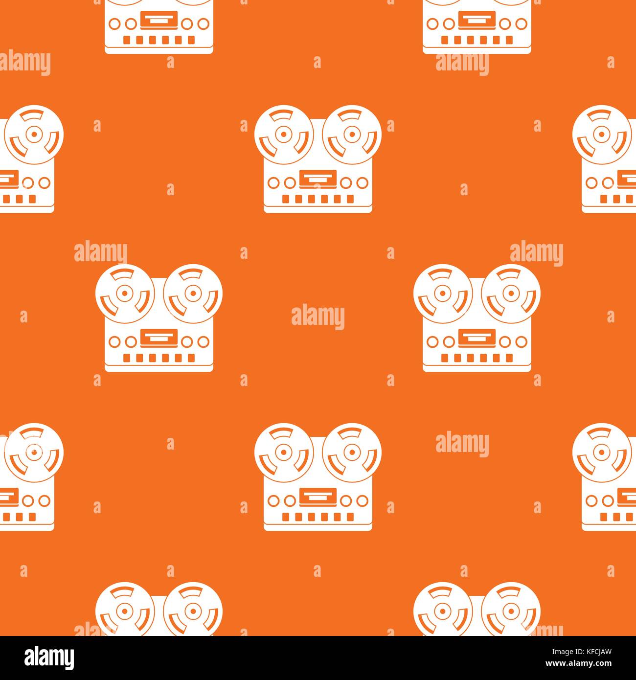 Retro tape recorder pattern seamless Stock Vector Image & Art - Alamy