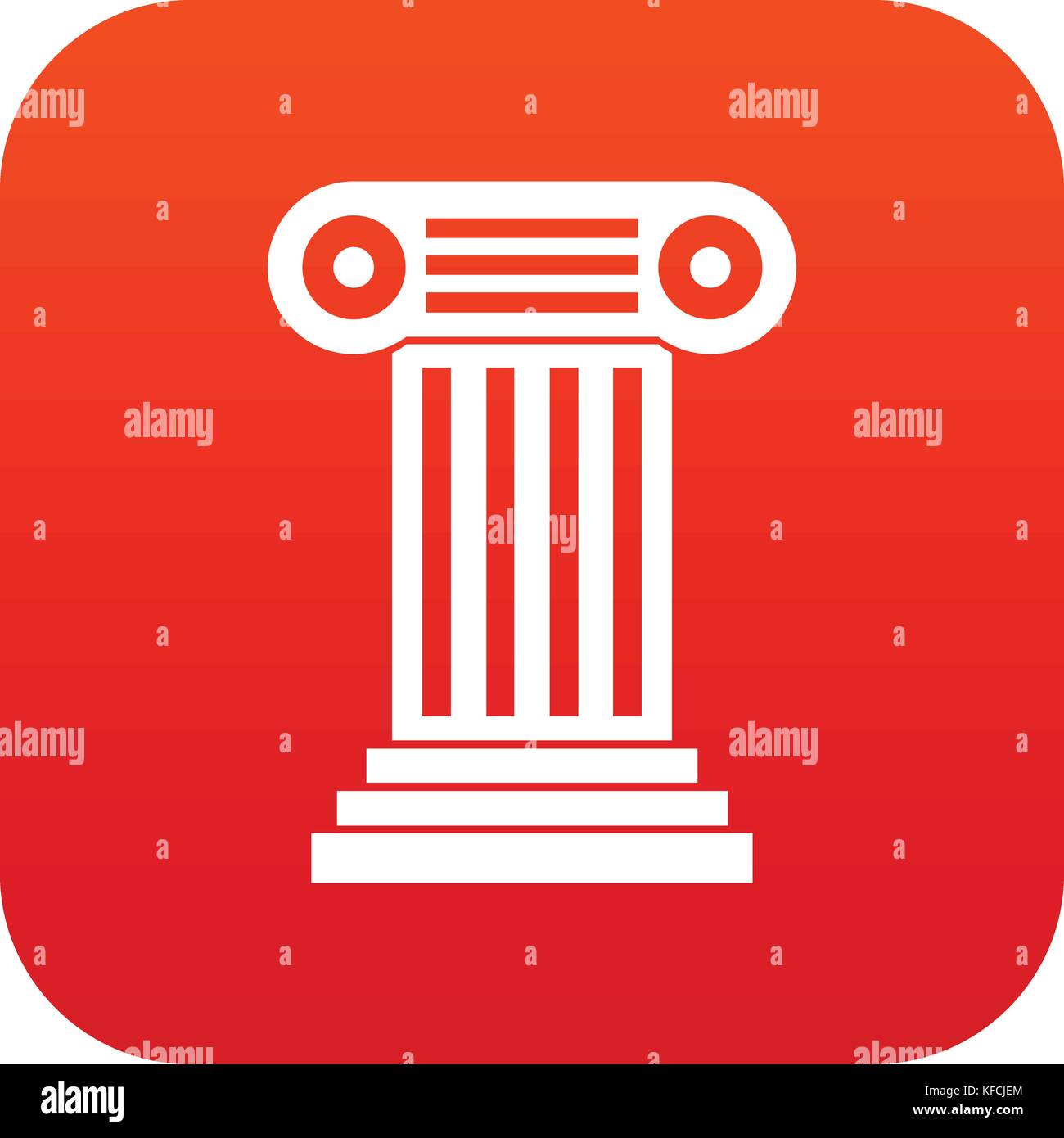 Roman column icon digital red Stock Vector Image & Art - Alamy