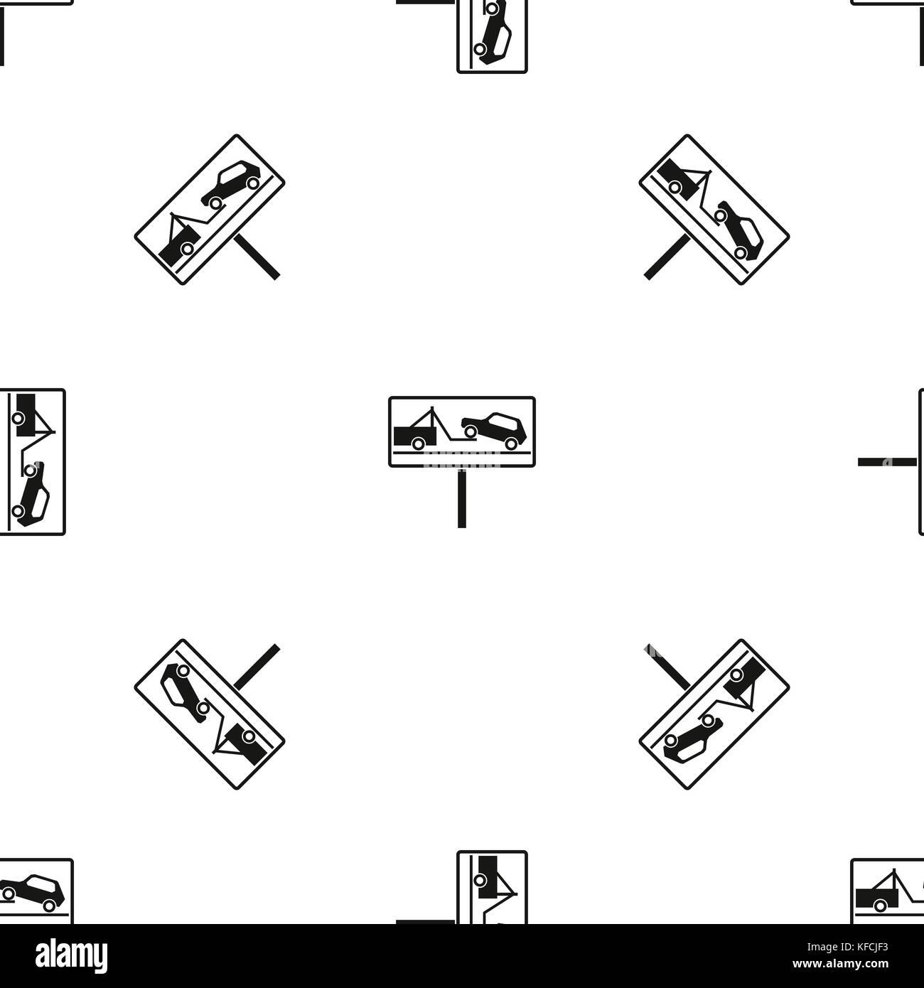 No parking sign pattern seamless black Stock Vector Image & Art - Alamy