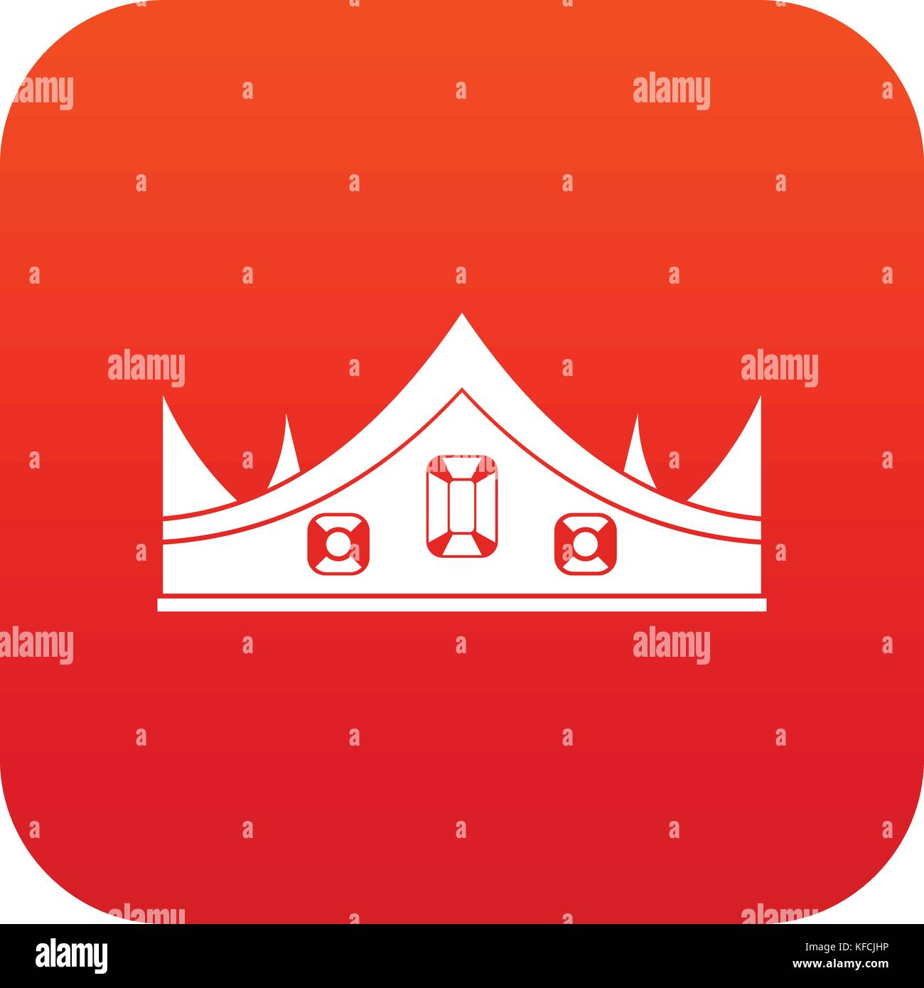 Royal crown icon digital red Stock Vector Image & Art - Alamy