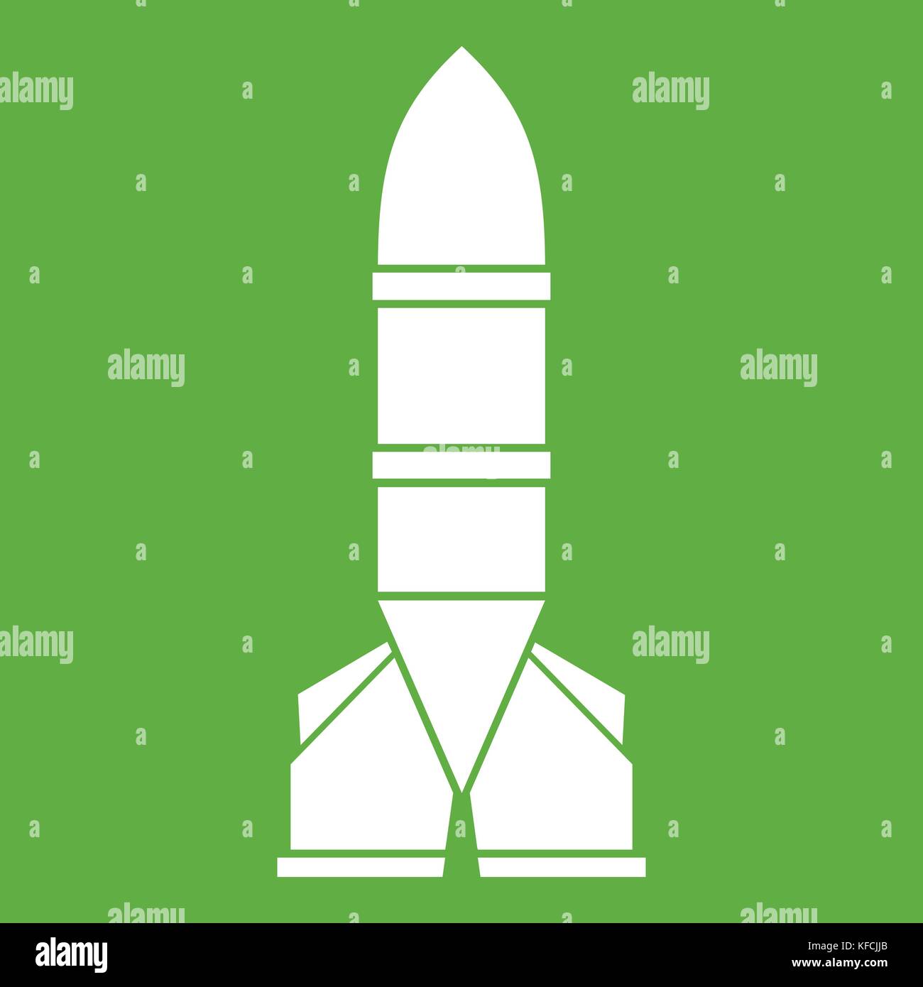 Rocket icon green Stock Vector Image & Art - Alamy