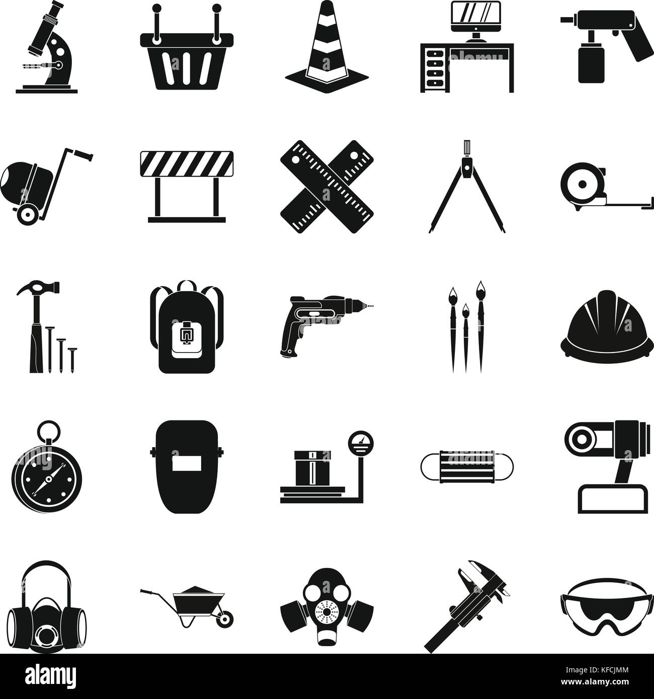 Rigging icons set, simple style Stock Vector Image & Art - Alamy