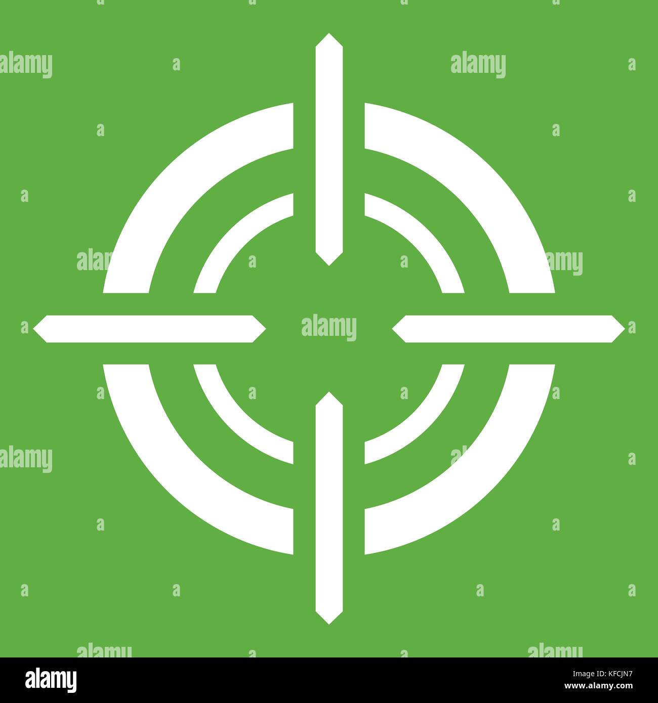 Target icon green Stock Vector Image & Art - Alamy