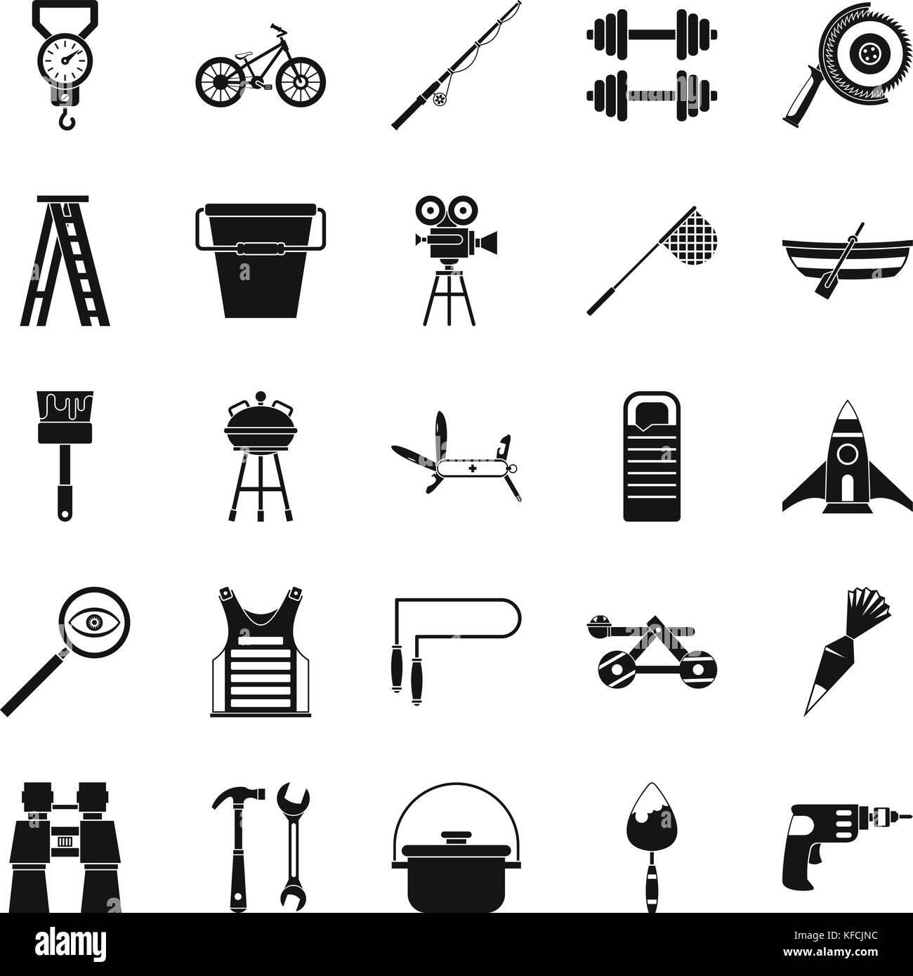 Rig icons set, simple style Stock Vector Image & Art - Alamy