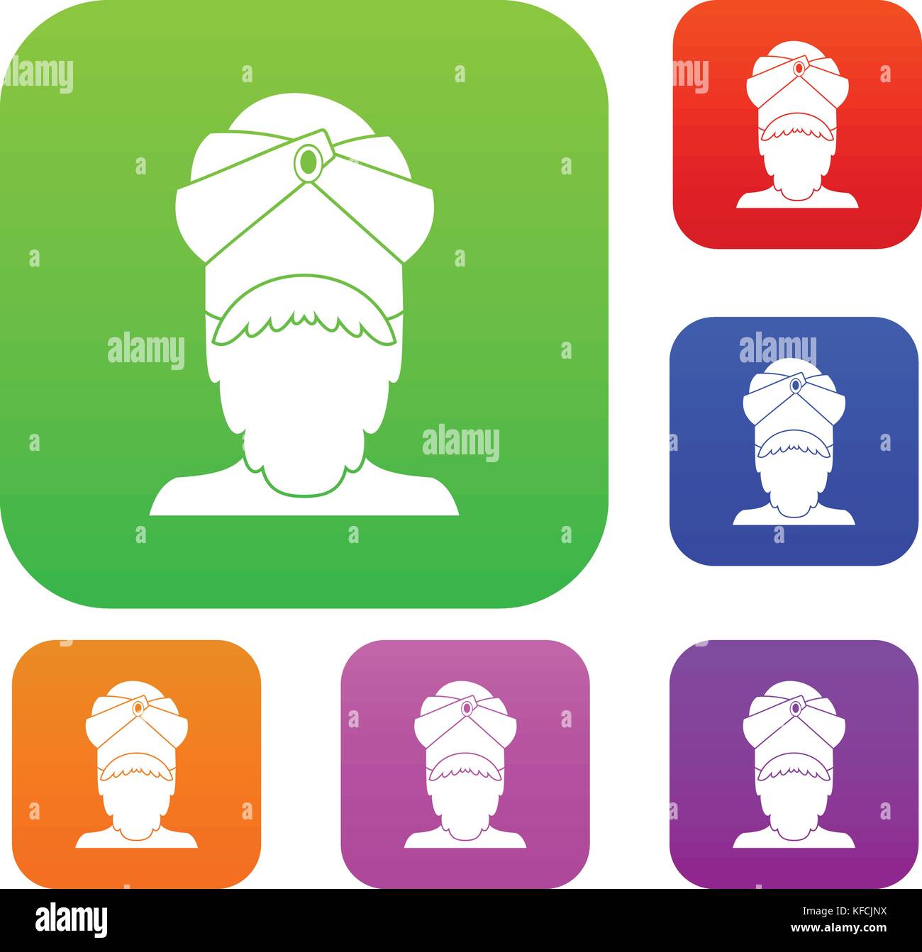 Indian man set color collection Stock Vector Image & Art - Alamy