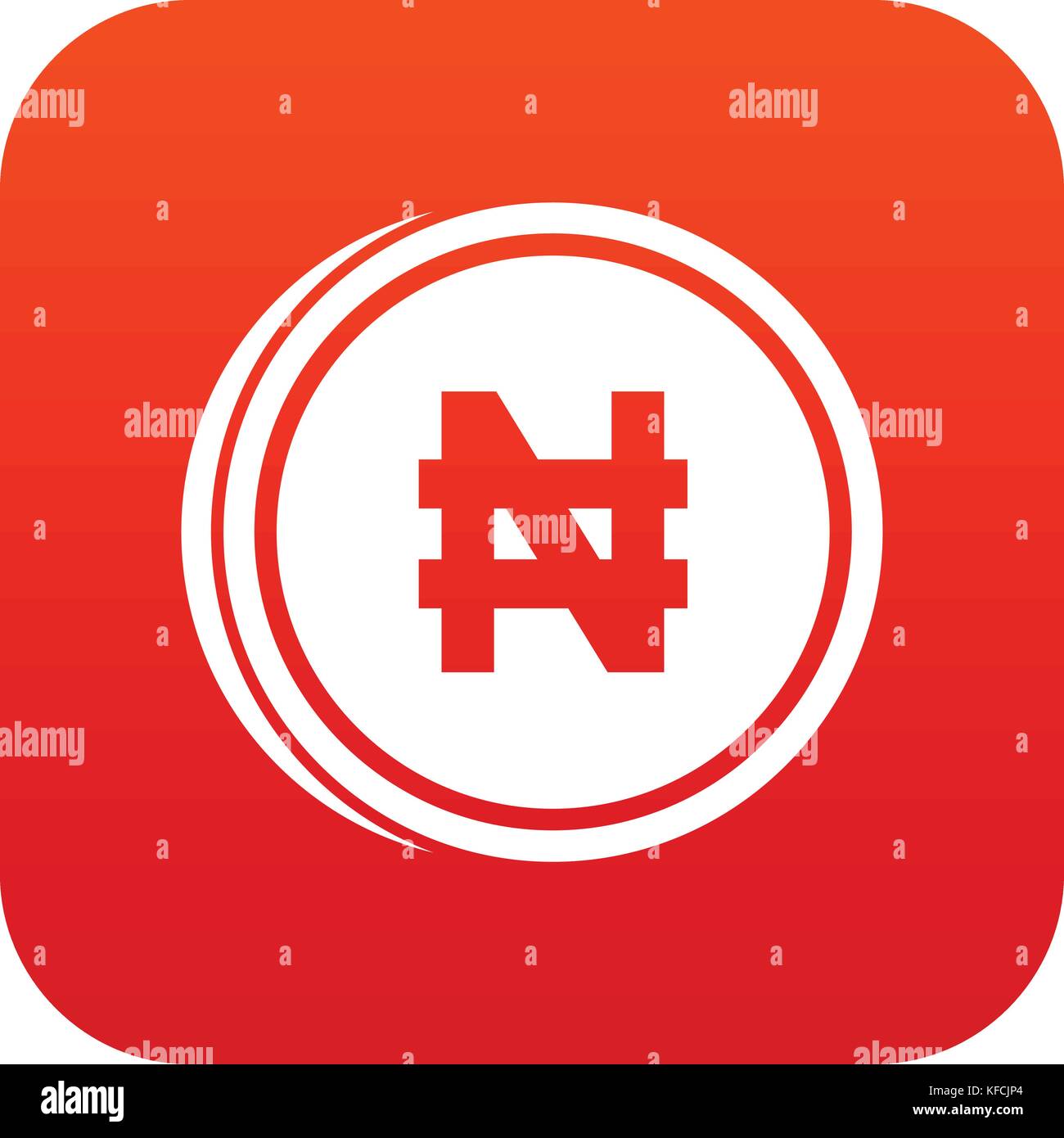 Coin naira icon digital red Stock Vector Image & Art - Alamy