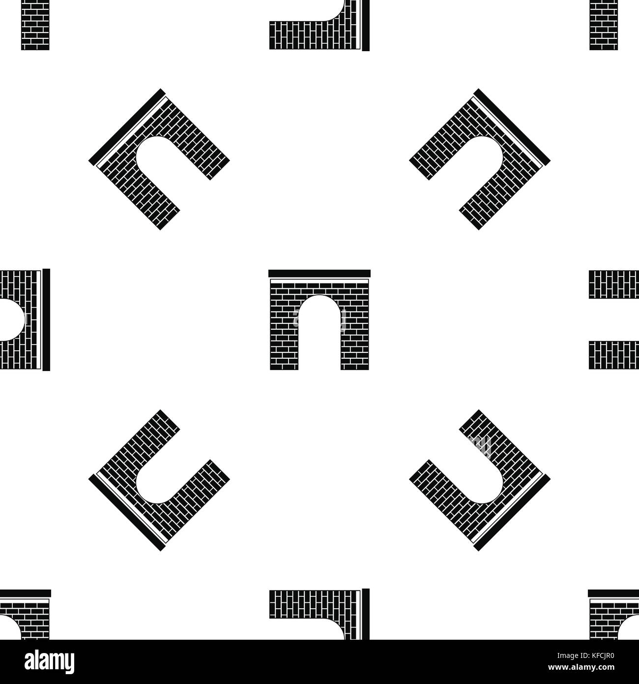 Arch pattern seamless black Stock Vector Image & Art - Alamy
