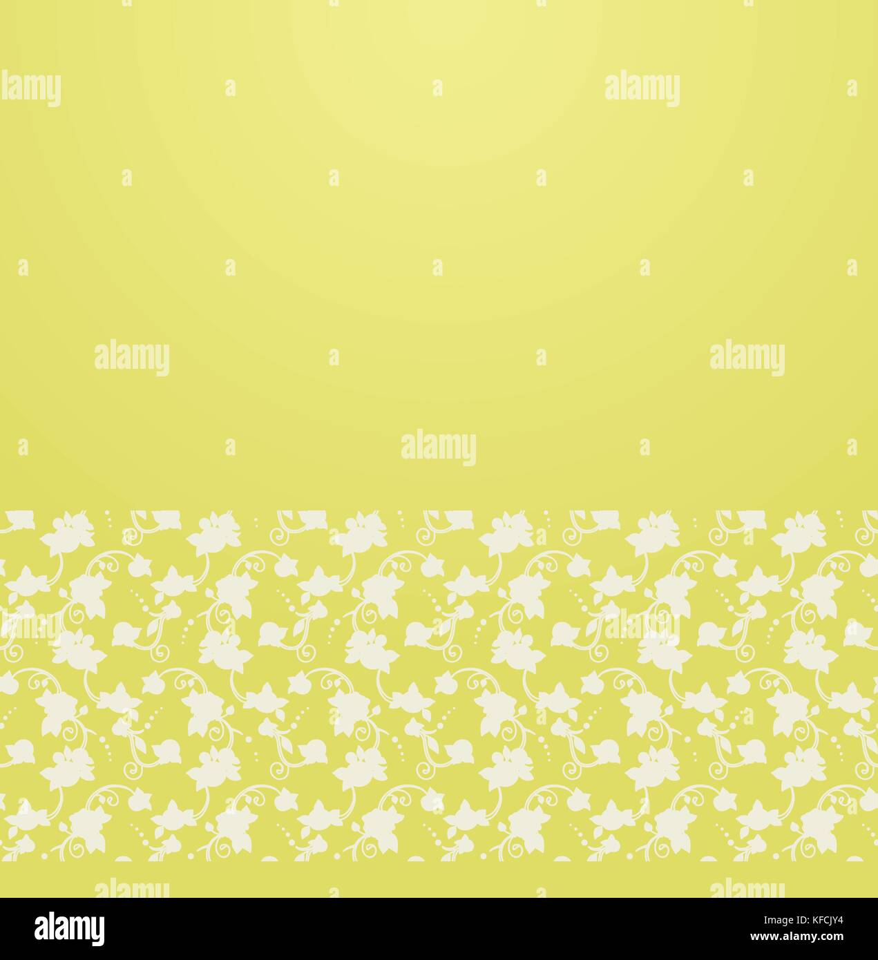 Vector ornate background with ornamental border - gentle floral ...