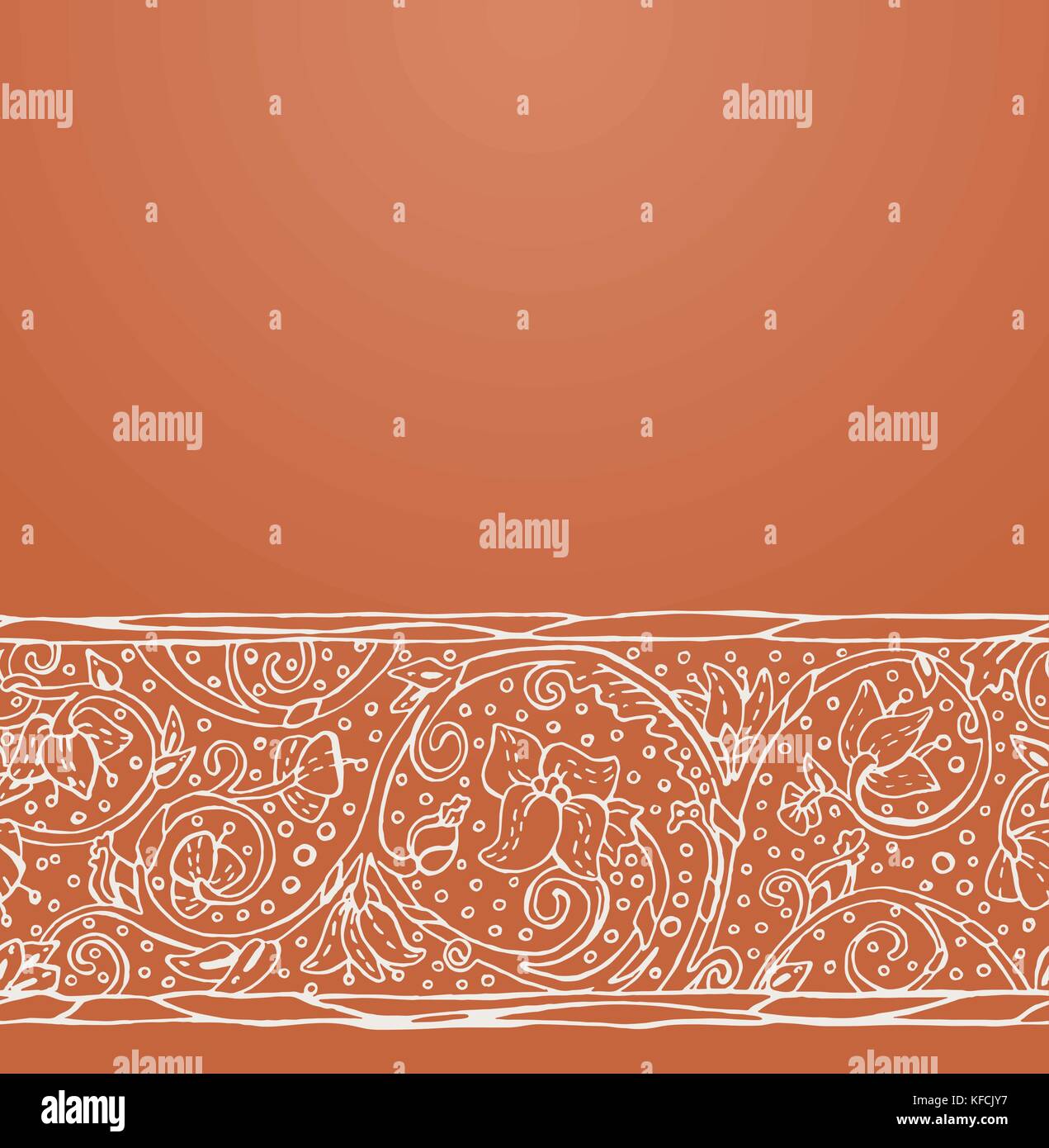 Vector ornate background with ornamental border - ancient Medieval ...