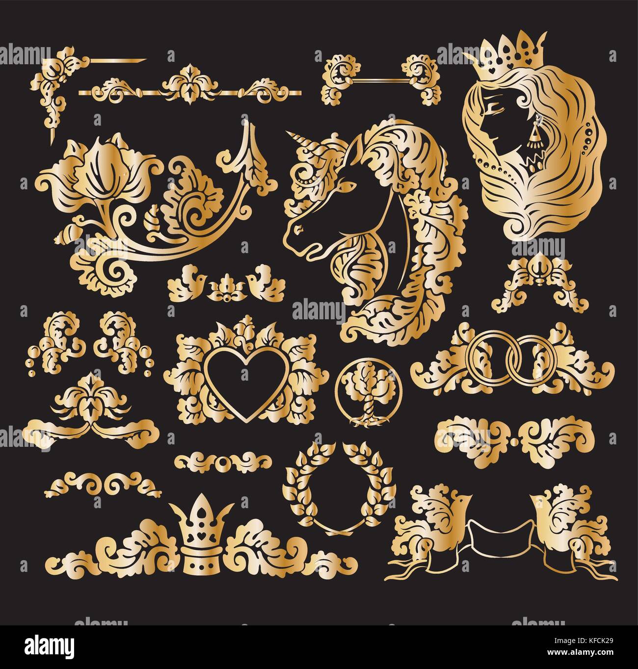 Medieval style elements hi-res stock photography and images - Alamy