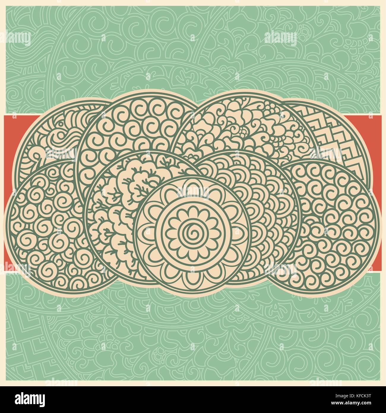 asian retro card Stock Vector Image & Art - Alamy