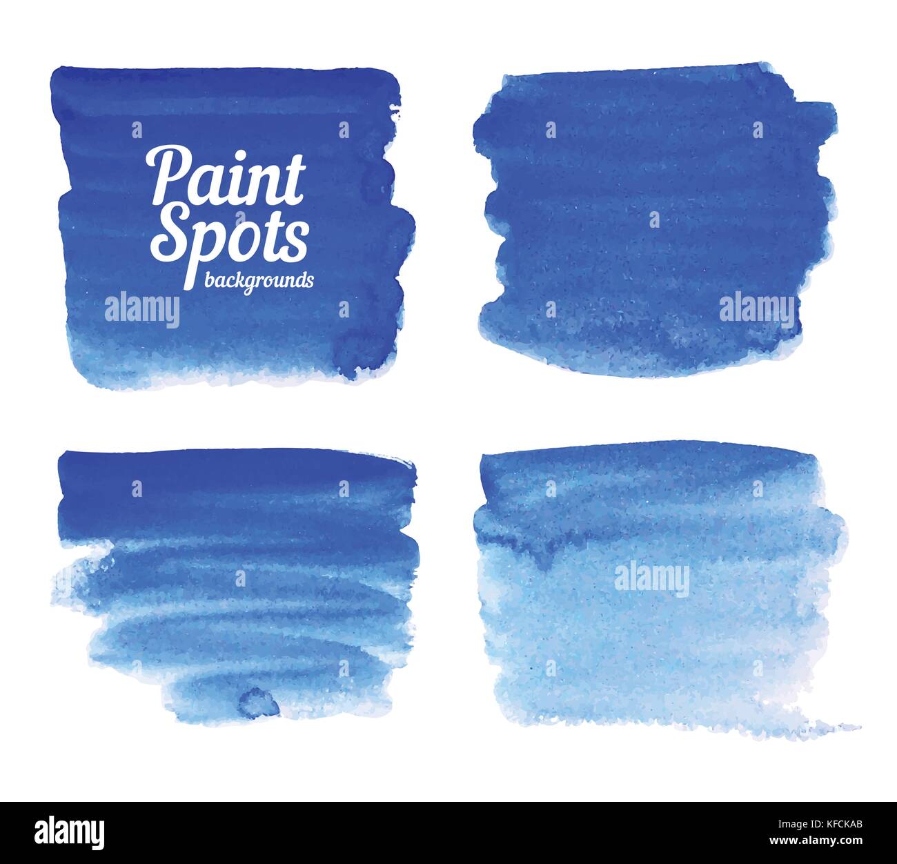 Vector blue paint spot banners set Stock Vector Image & Art - Alamy