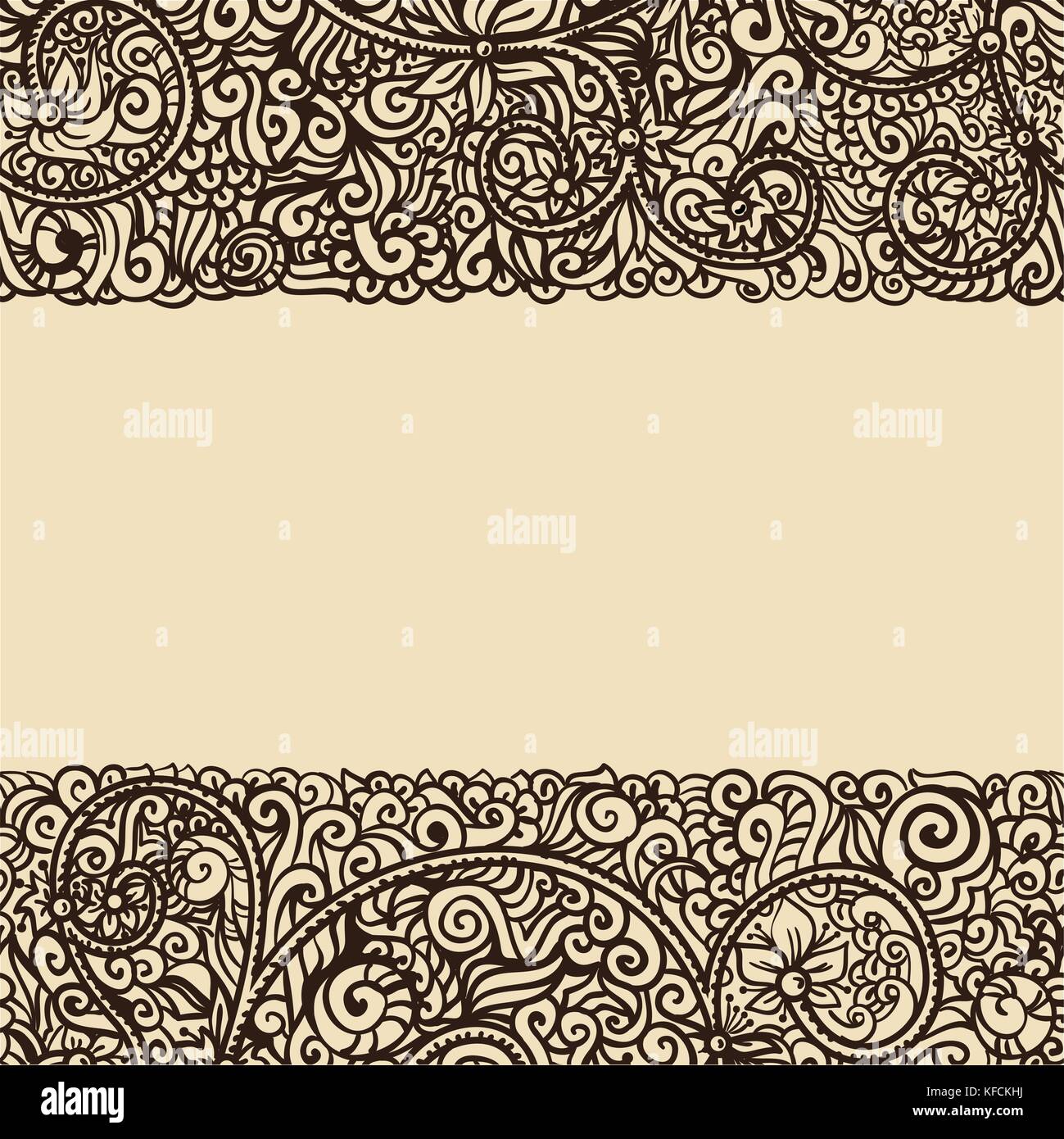 Square ornate frame drawing Stock Vector Images - Alamy